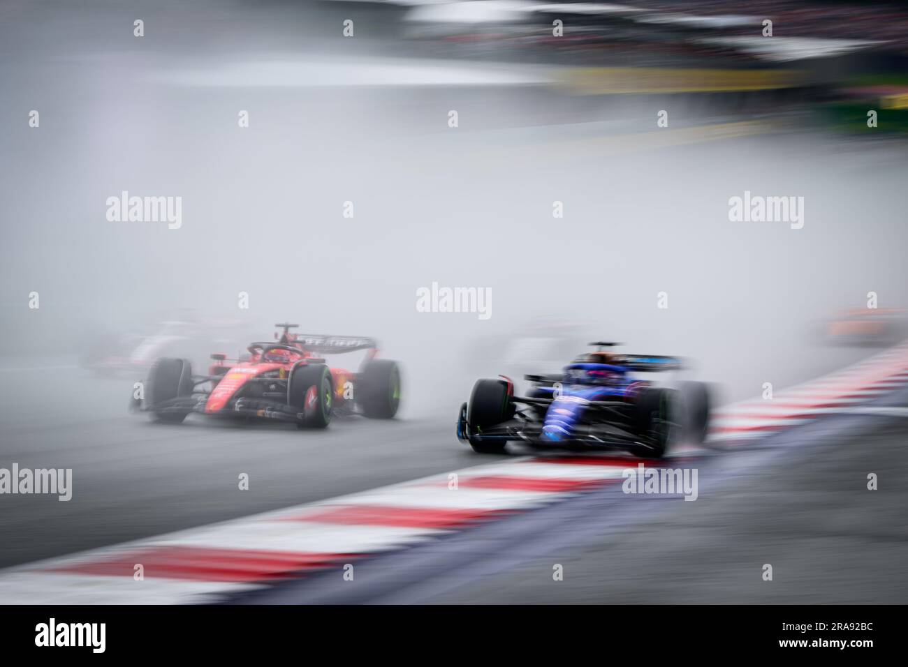 Drivers start the Sprint race during the Austrian F1 Grand Prix weekend ...