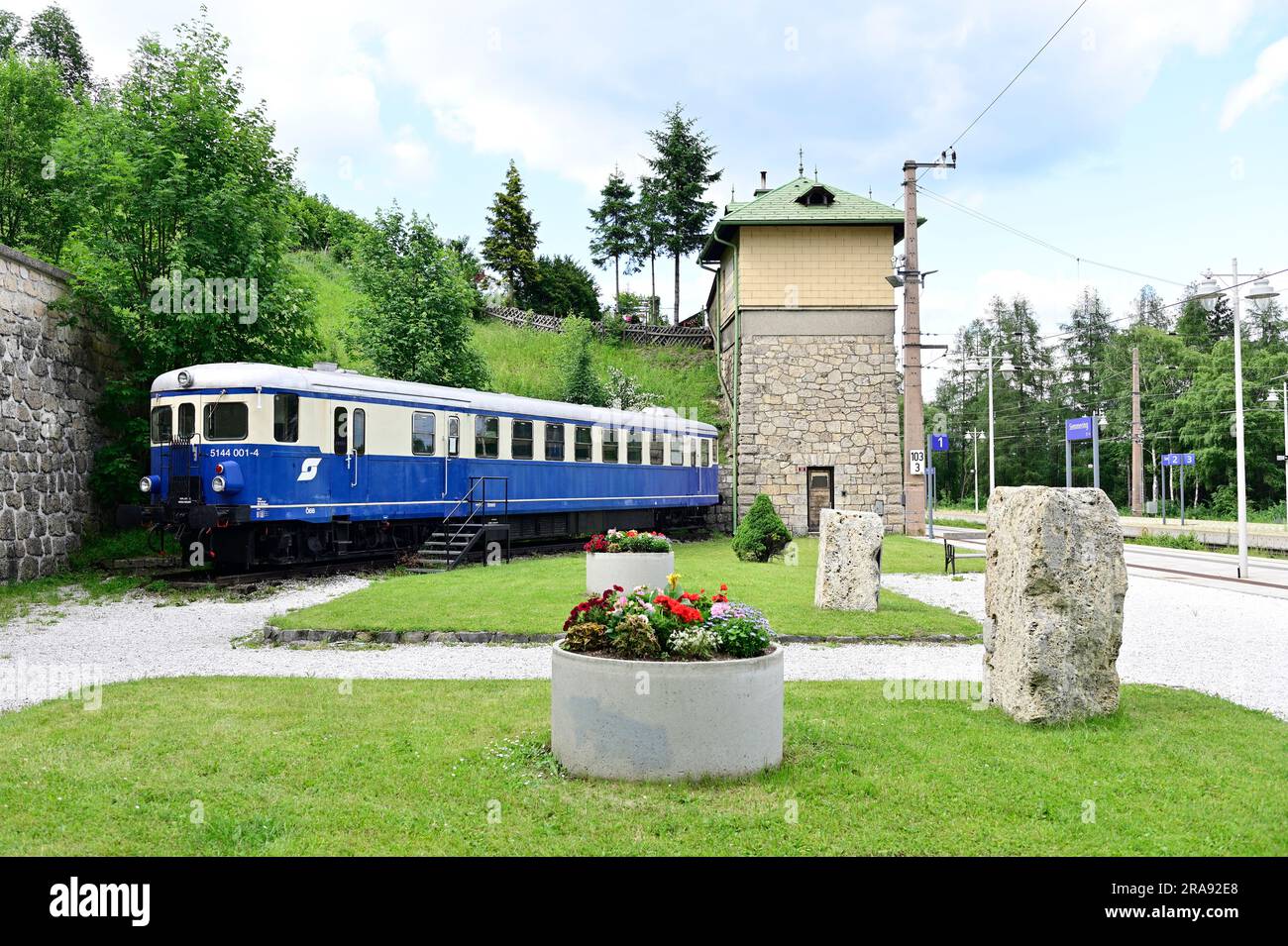 Semmering, Lower Austria, Austria. Semmering train station. railroad ...