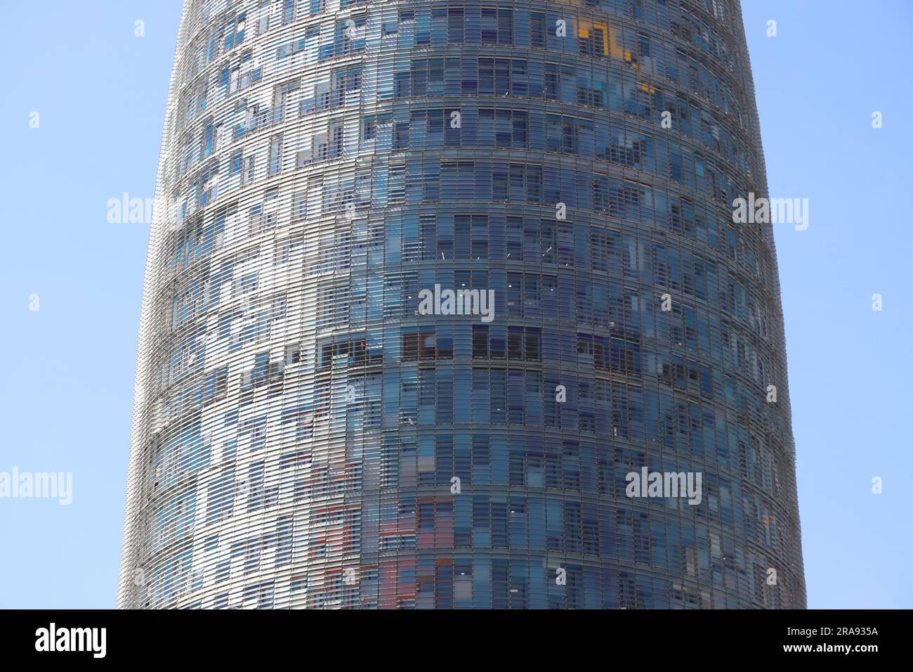 Glories tower or Agbar tower detail, Barcelona, Spain, modern ...