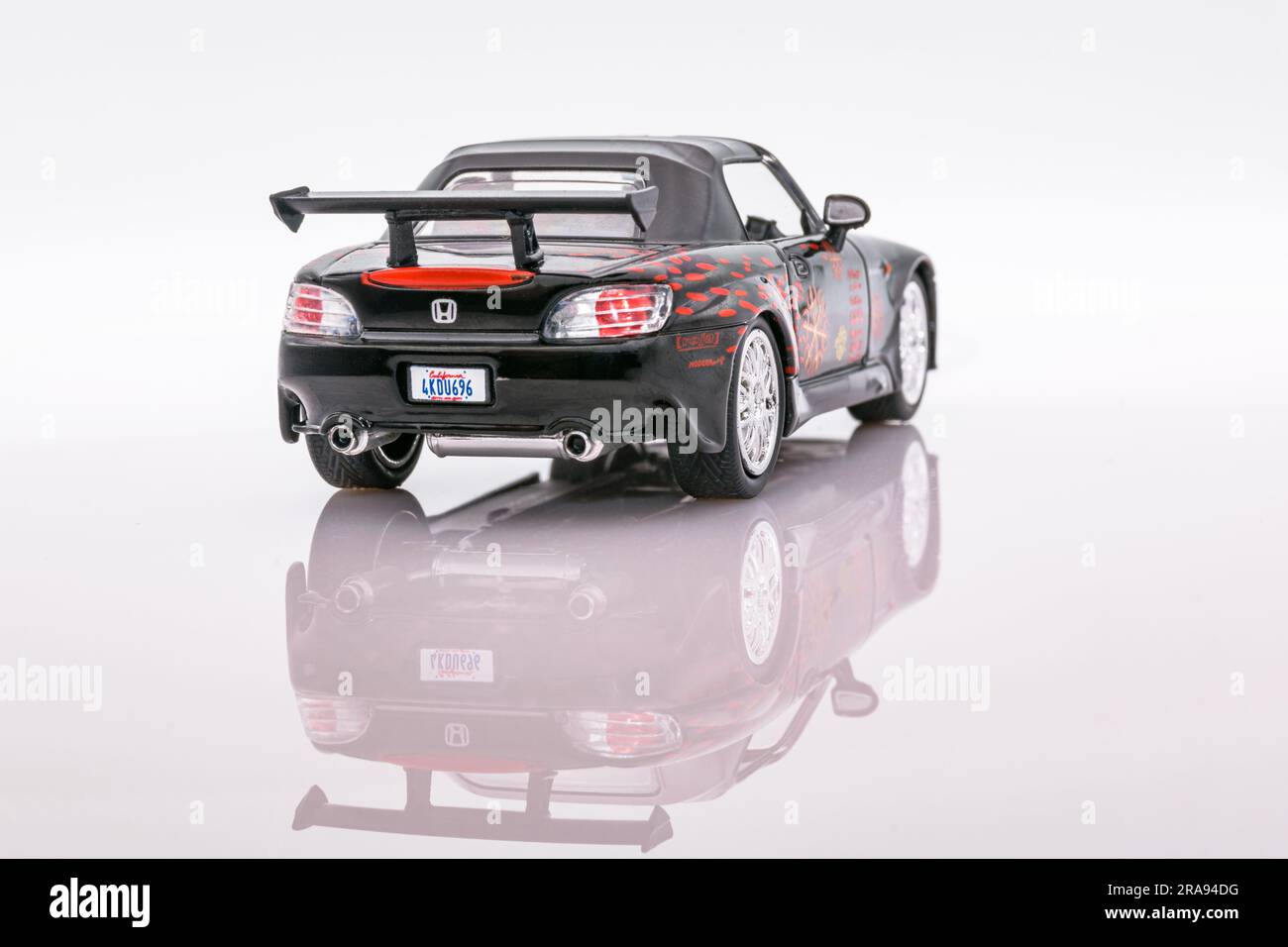 Fast&Furious Honda S2000 1:43 model car, rear view, white background ...