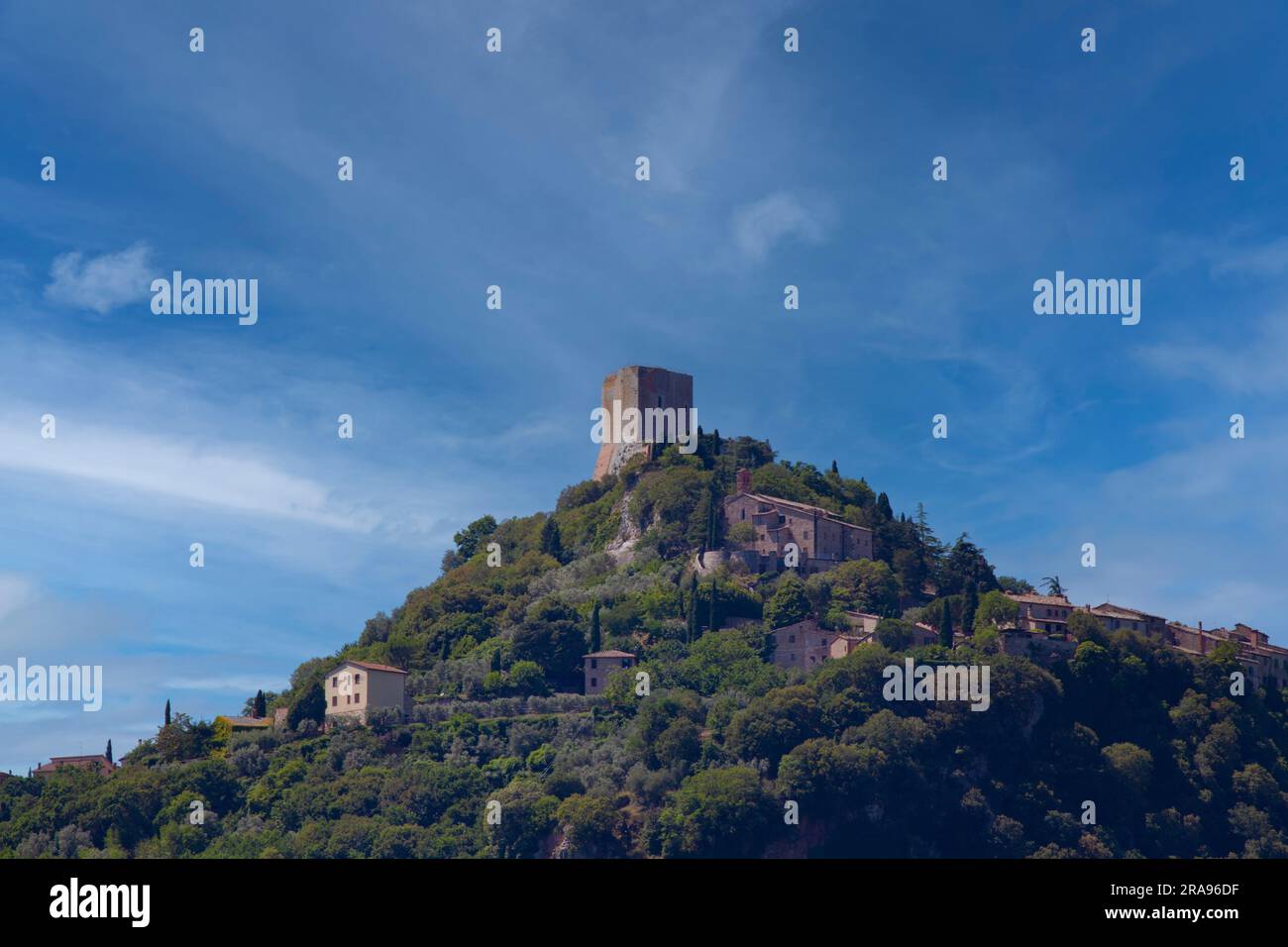 Majestic citadel of Rocca di Tentennano amidst Tuscany's scenic beauty ...