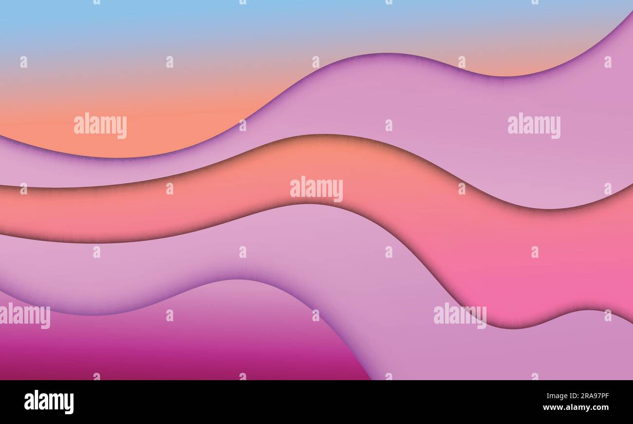 Gradient wavy background. Abstract background. Vector illustration Stock Vector Image & Art - Alamy