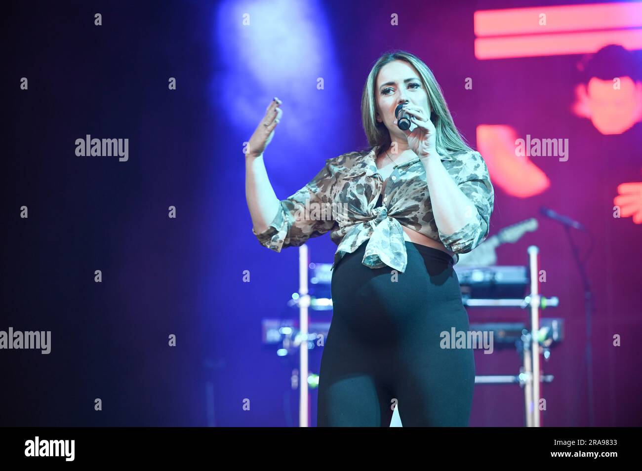 Clean Bandit ,Performing at Doncaster Racecourse , Doncaster , Uk , 01. ...