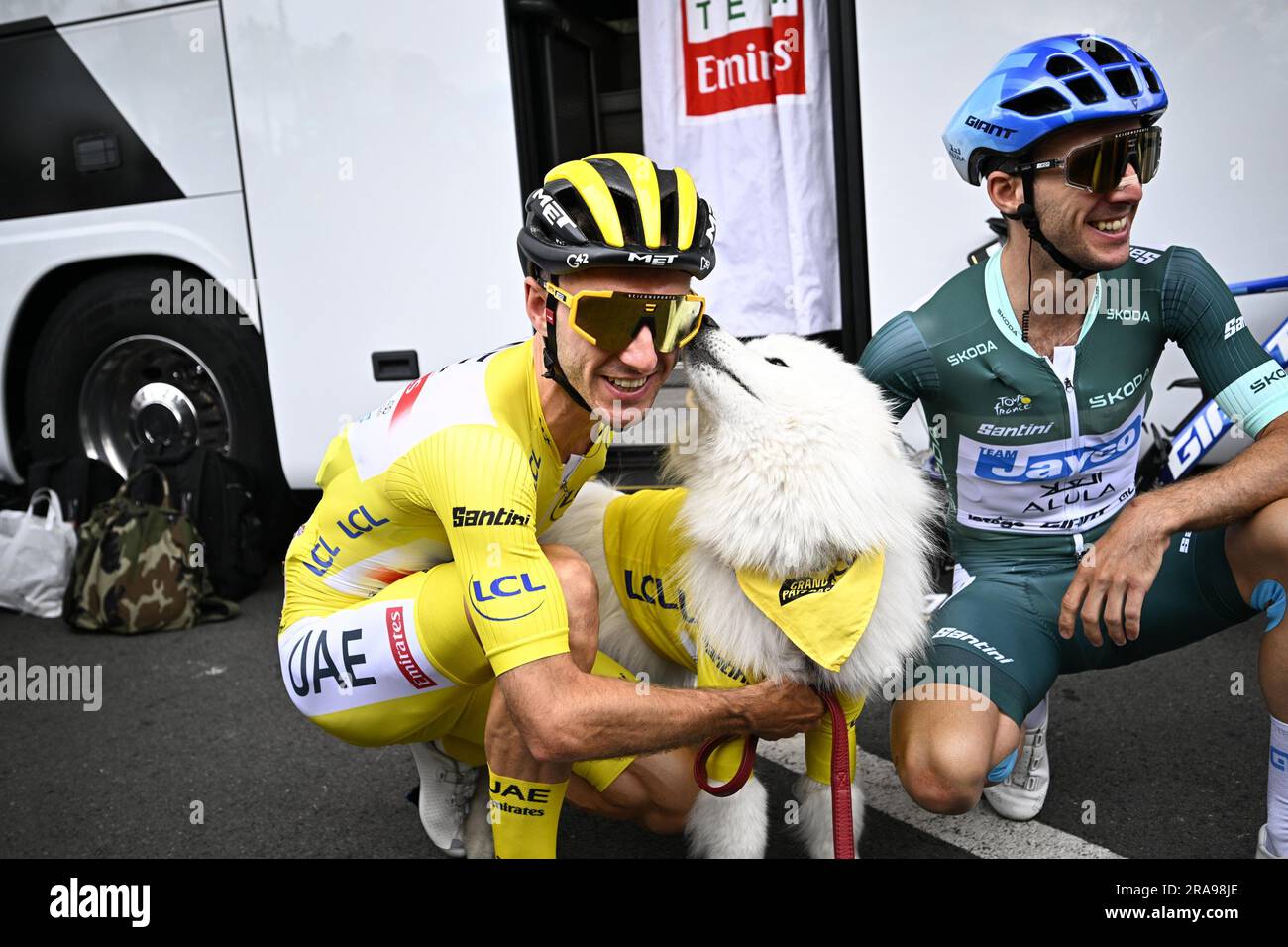 Vitoria Gasteiz, Spain. 02nd July, 2023. British Adam Yates of UAE Team ...