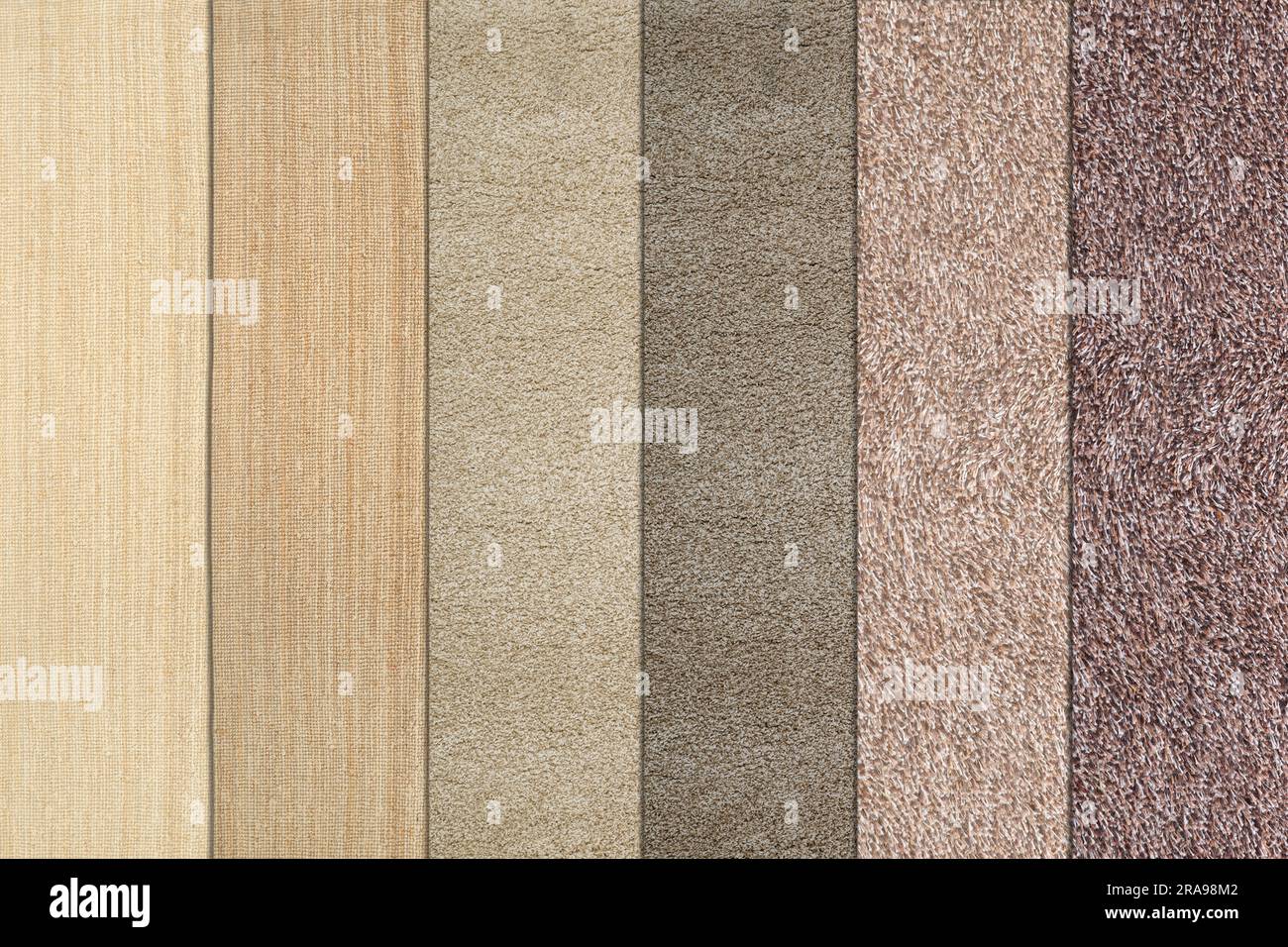 Collage with carpet textures in different colors Stock Photo - Alamy