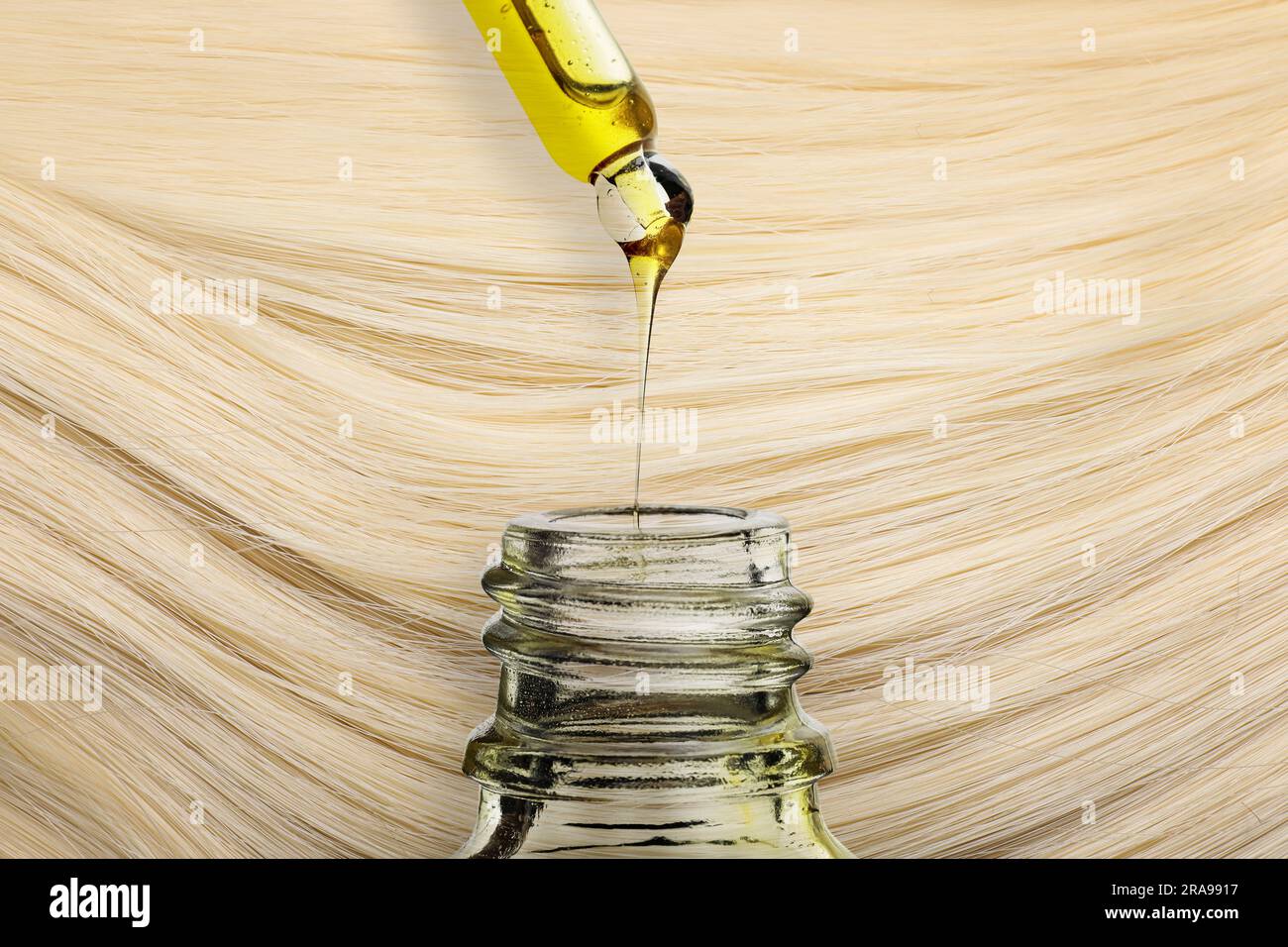 Woman dripping serum from hi-res stock photography and images - Alamy