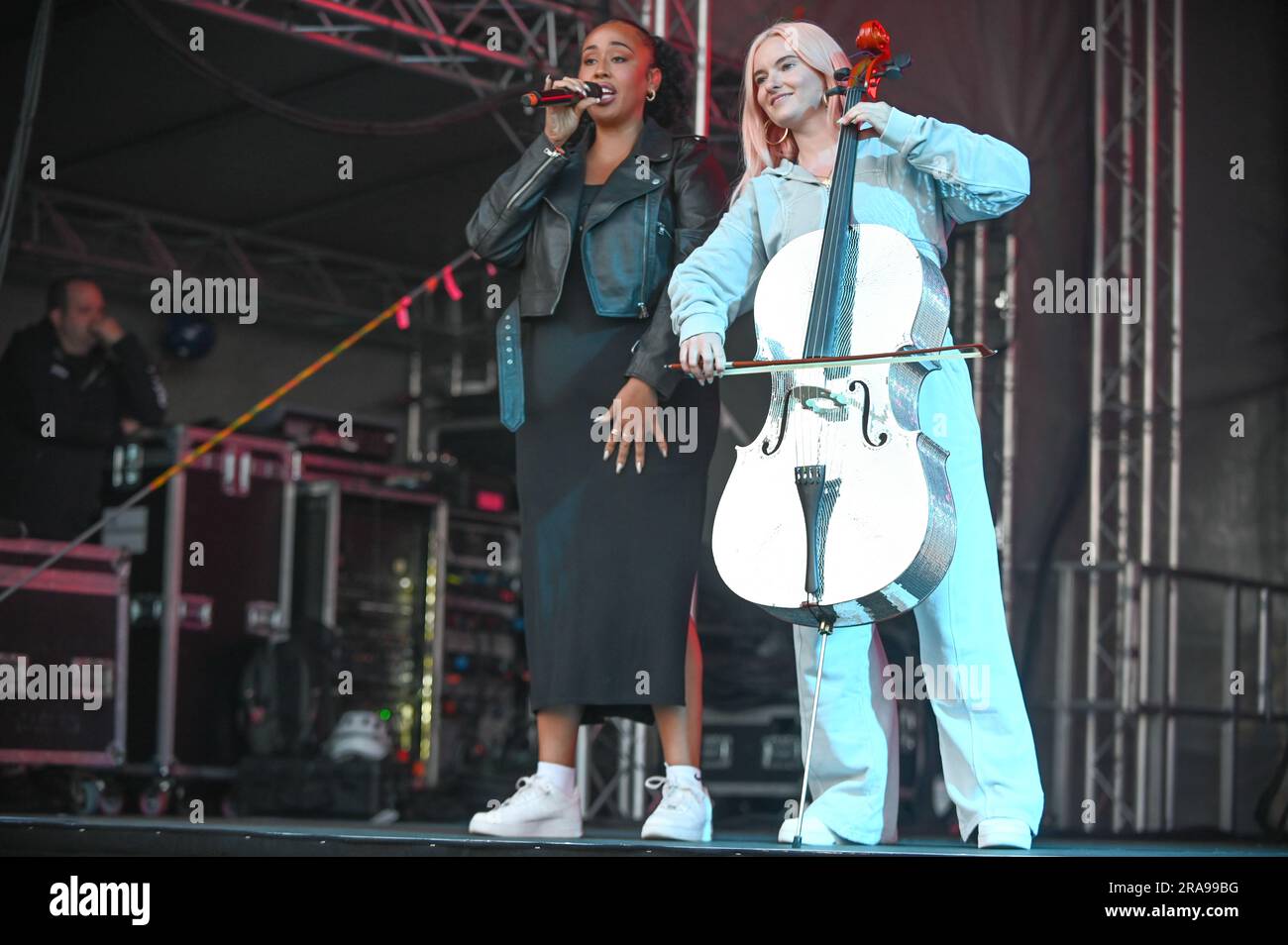Clean Bandit ,Performing at Doncaster Racecourse , Doncaster , Uk , 01. ...
