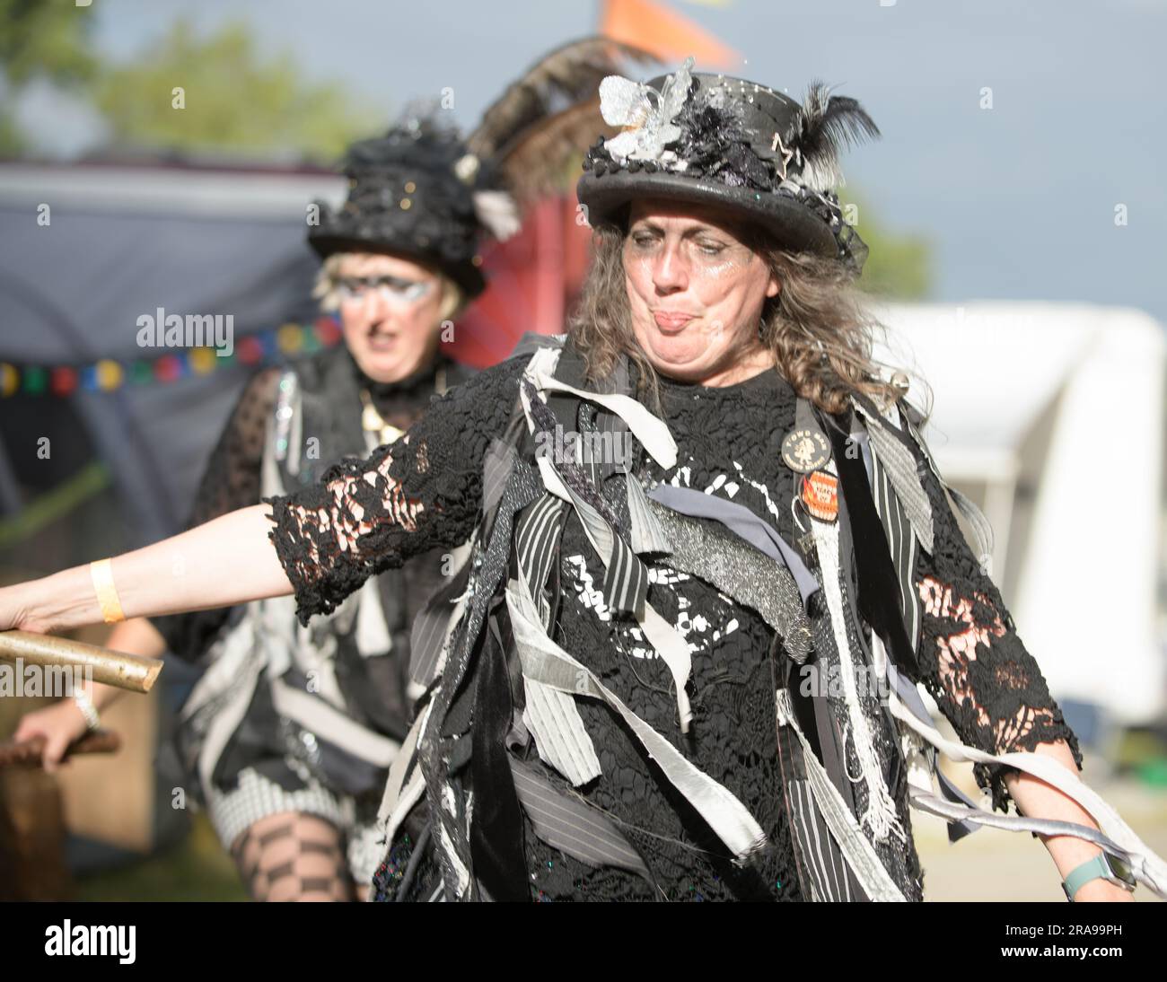 Sabine Hay, Derbyshire UK. 01 July 2023. Exile Music Festival. Caption ...