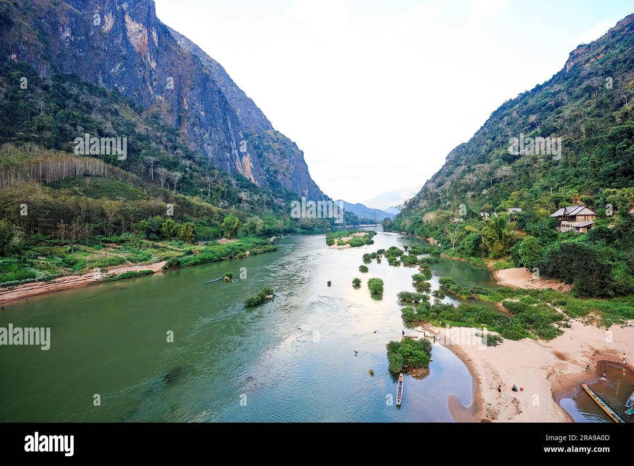 Down the Nam Ou river Stock Photo - Alamy