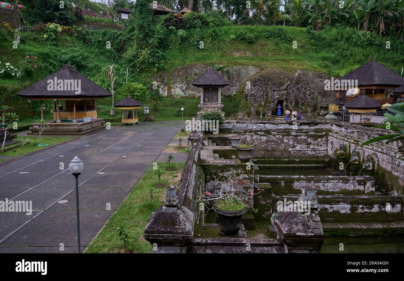 Goa Gajah or Elephant Cave is located on the island of Bali near Ubud ...