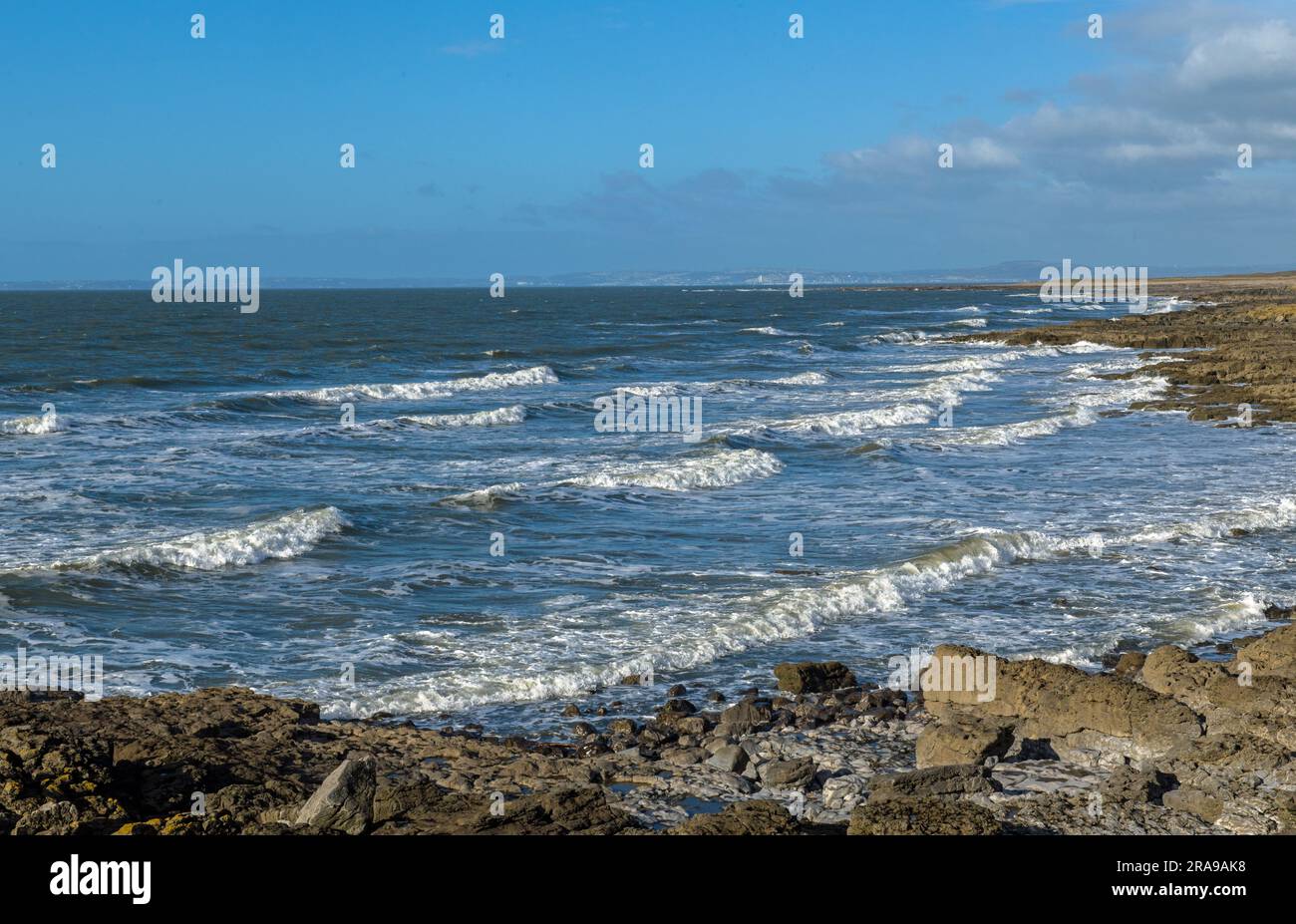Rest Bay Sideways on during a cool and blowy morning near Porthcawl on ...