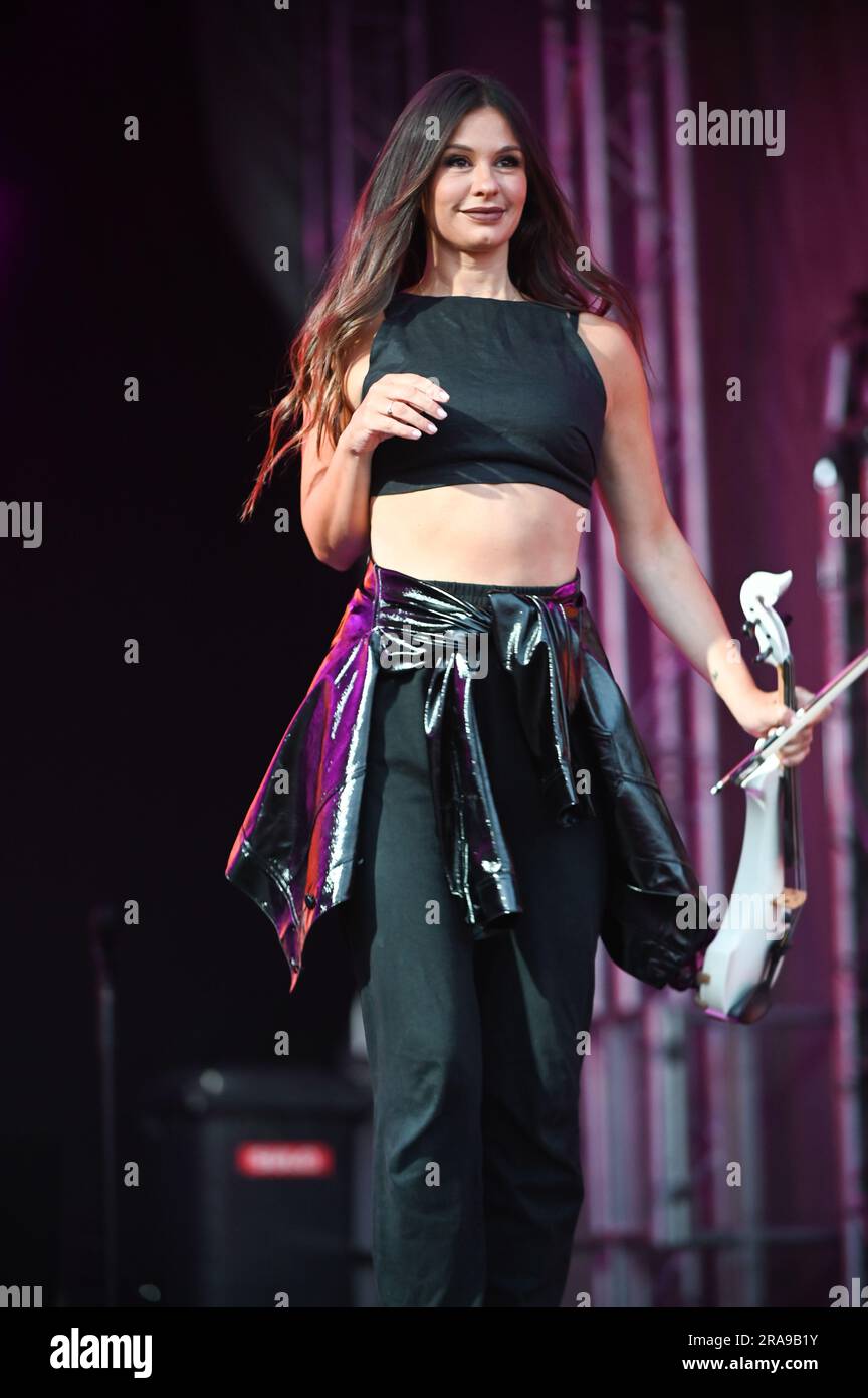 Clean Bandit ,Performing at Doncaster Racecourse , Doncaster , Uk , 01. ...