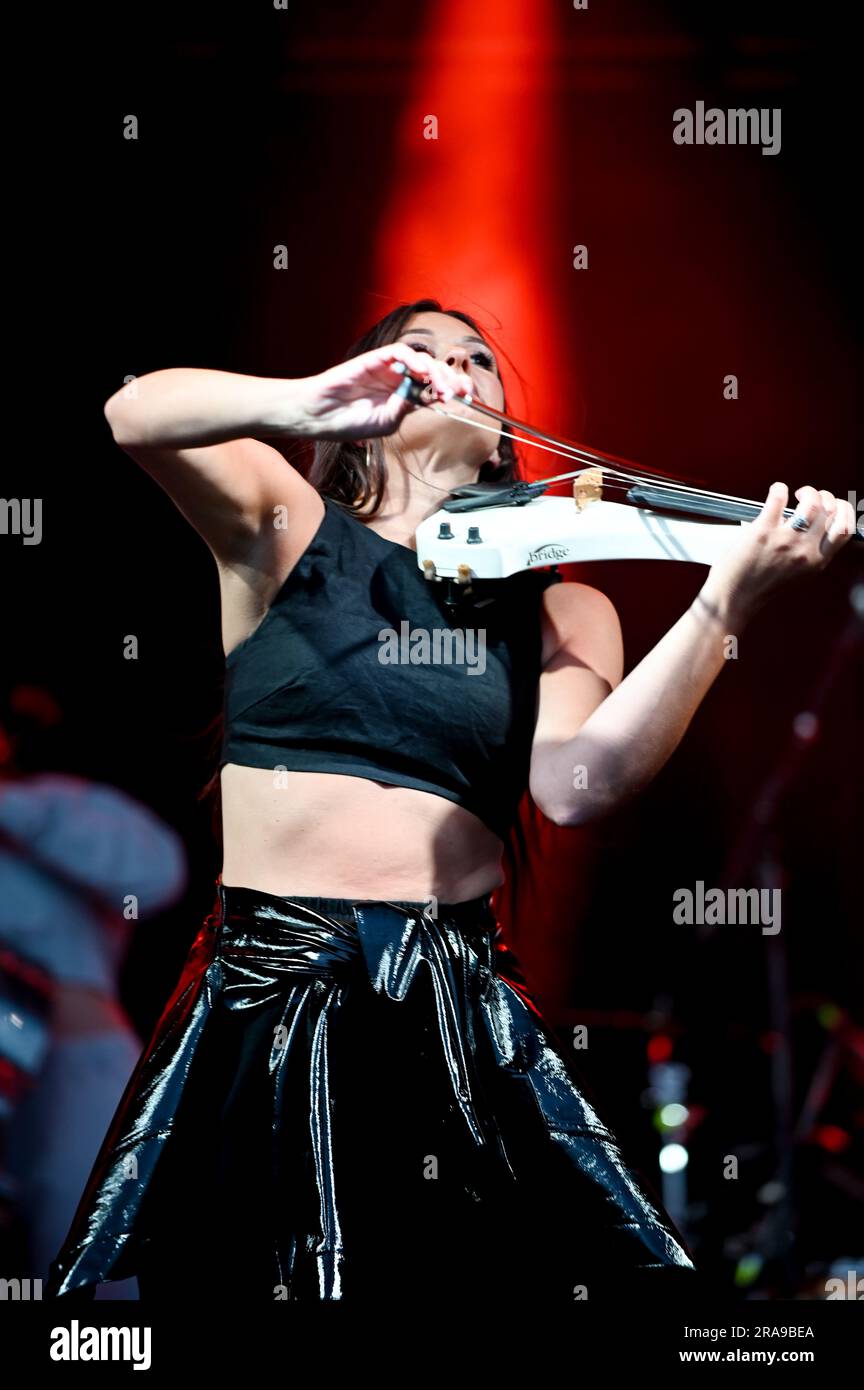 Clean Bandit ,Performing at Doncaster Racecourse , Doncaster , Uk , 01. ...