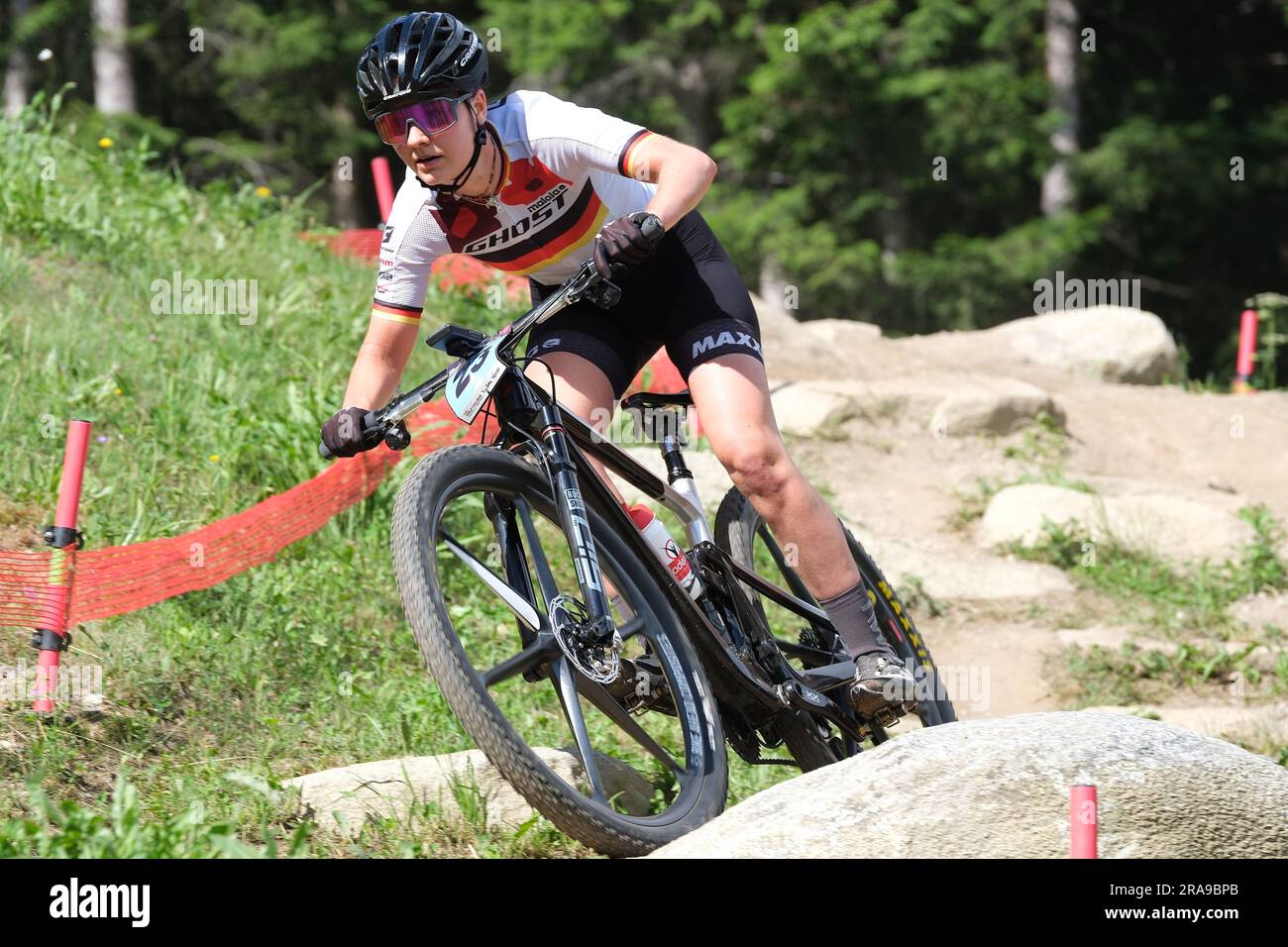 Finja Lipp (GER) in action during XCO U23 Women race, at UCI MTB World ...