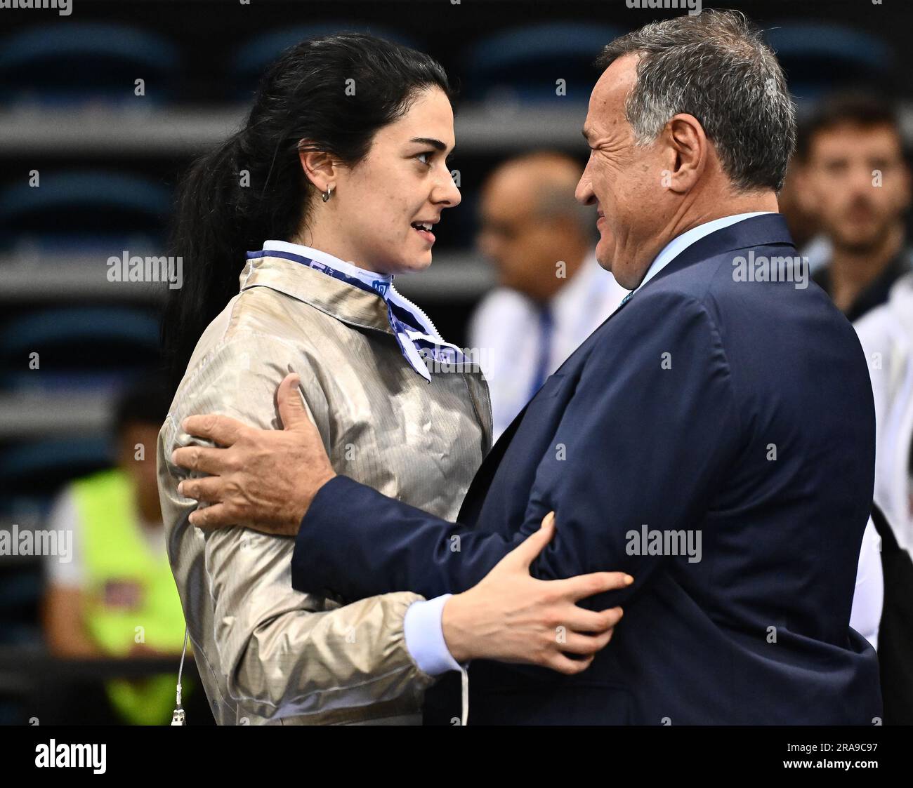 KRAKOW, POLAND 27 JUNE: Theodora Gkountoura of Greece during Fencing ...