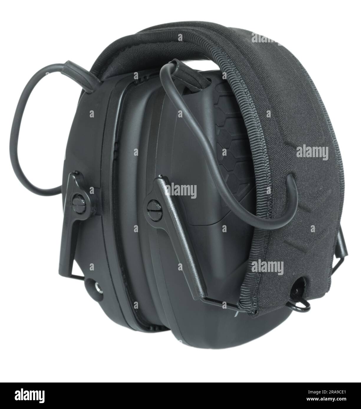 Electronic hearing protection earmuffs that compact to a smaller size ...