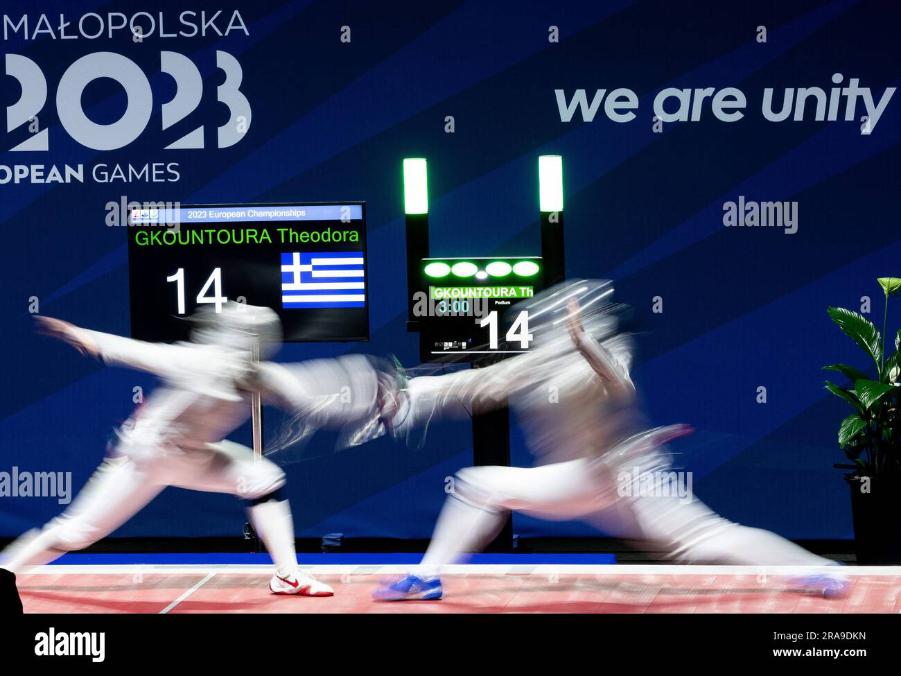 KRAKOW, POLAND 27 JUNE: Ilinca Pantis of Romania and Theodora ...