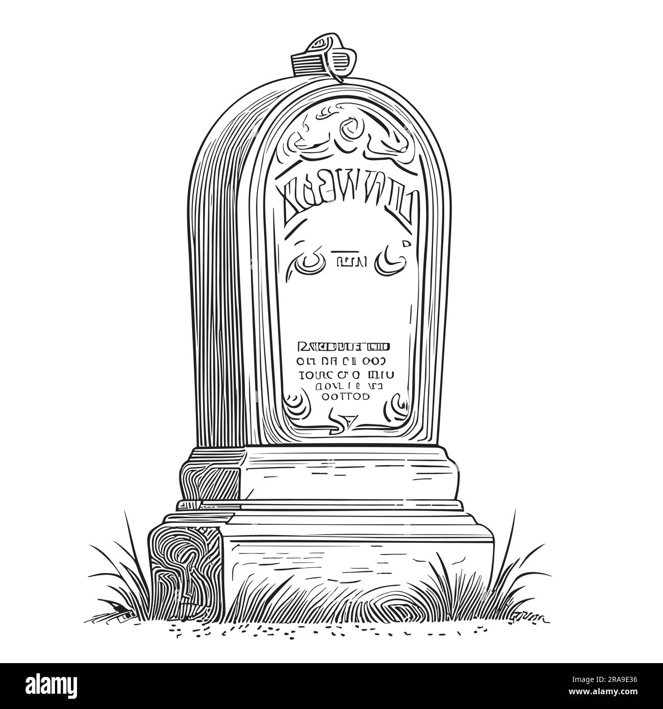Medieval graveyard illustration hi-res stock photography and images - Alamy