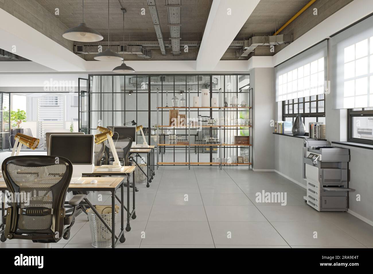 Modern elegant office interior Stock Photo - Alamy