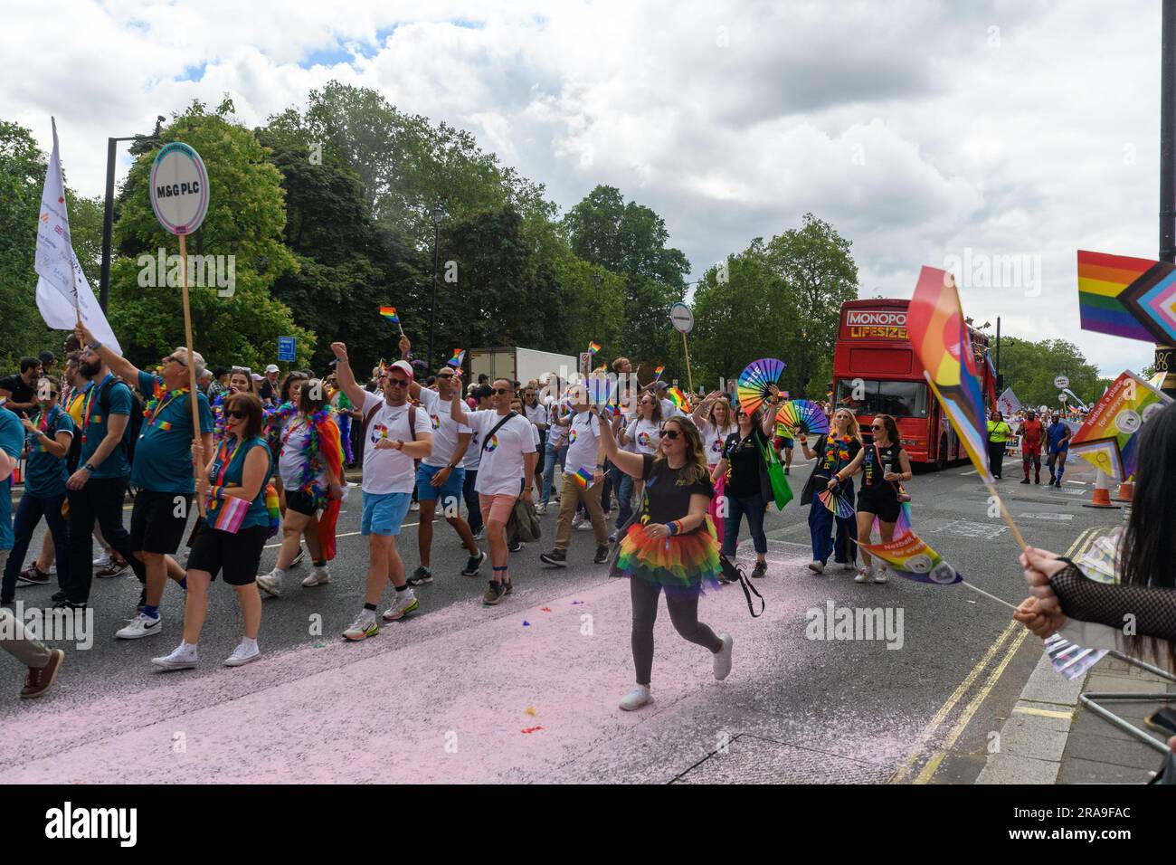 London, UK, 1st July 2023, Pride in London Parade had 35,000 people ...