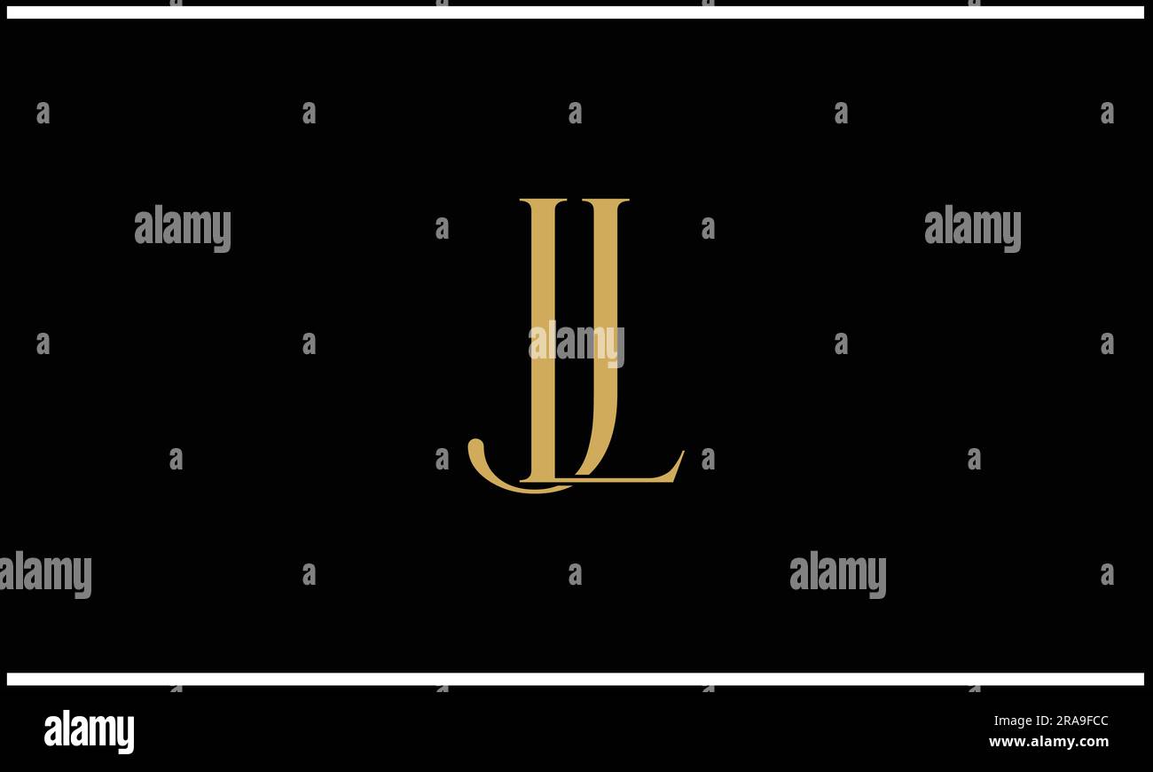Jl letter monogram hi-res stock photography and images - Alamy