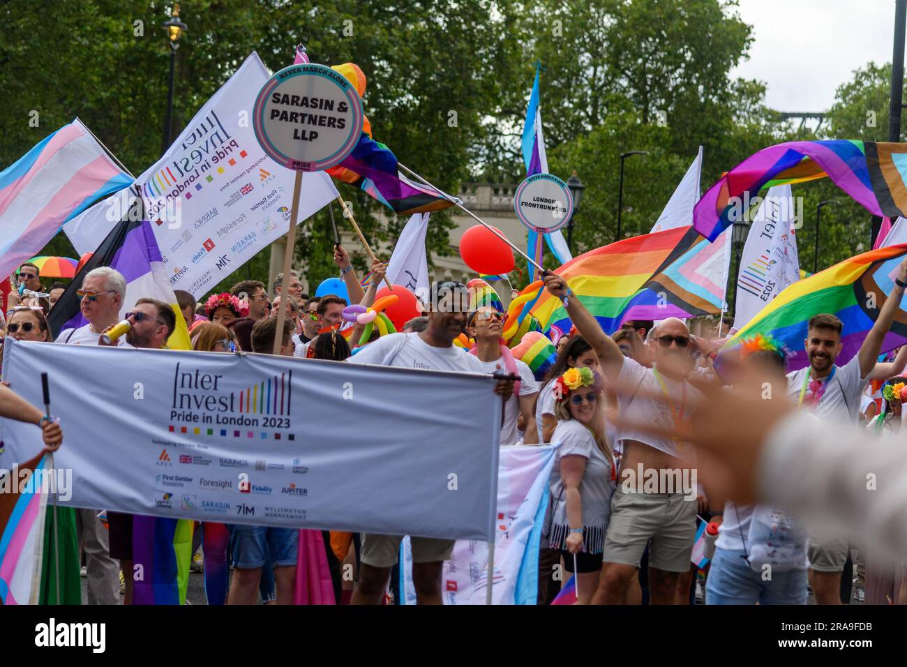 Gay pride float london hi-res stock photography and images - Alamy