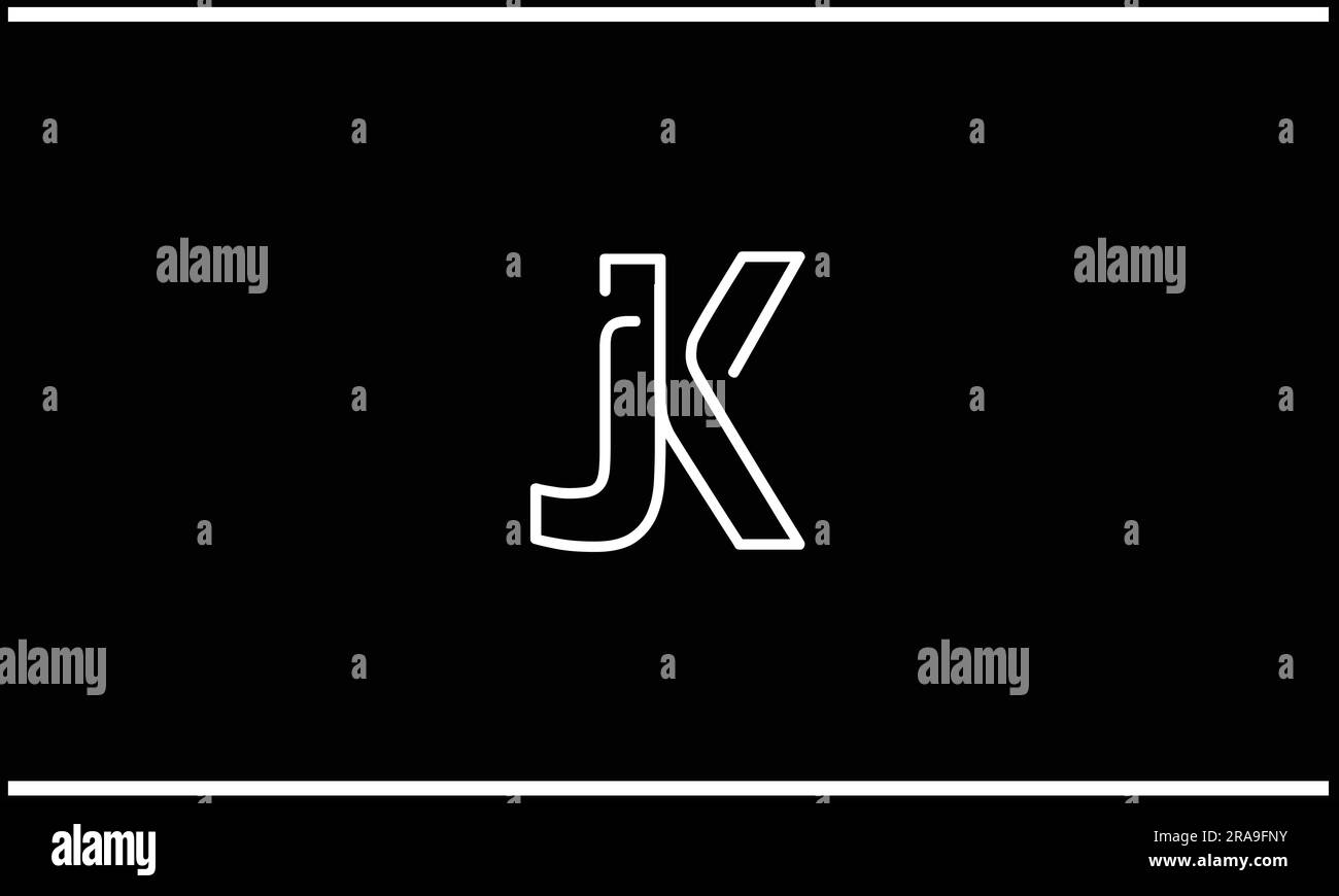 Kj initials logo Stock Vector Images - Alamy