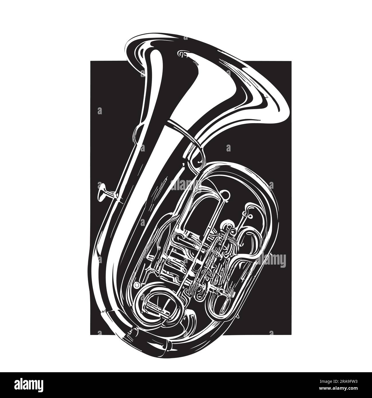 Marching Baritone Silhouette