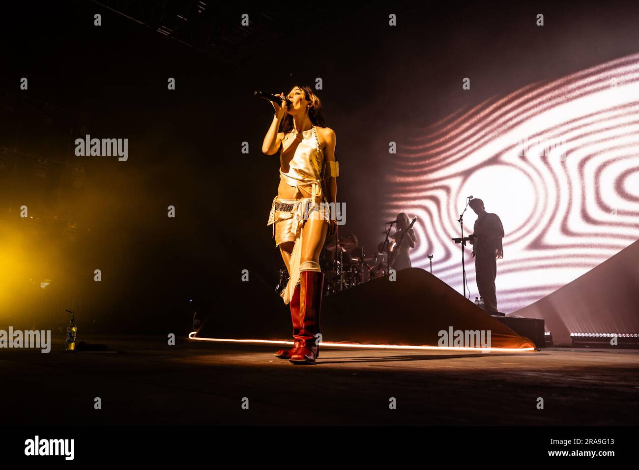 Roskilde, Denmark. 01st, July 2023. The American singer Caroline ...
