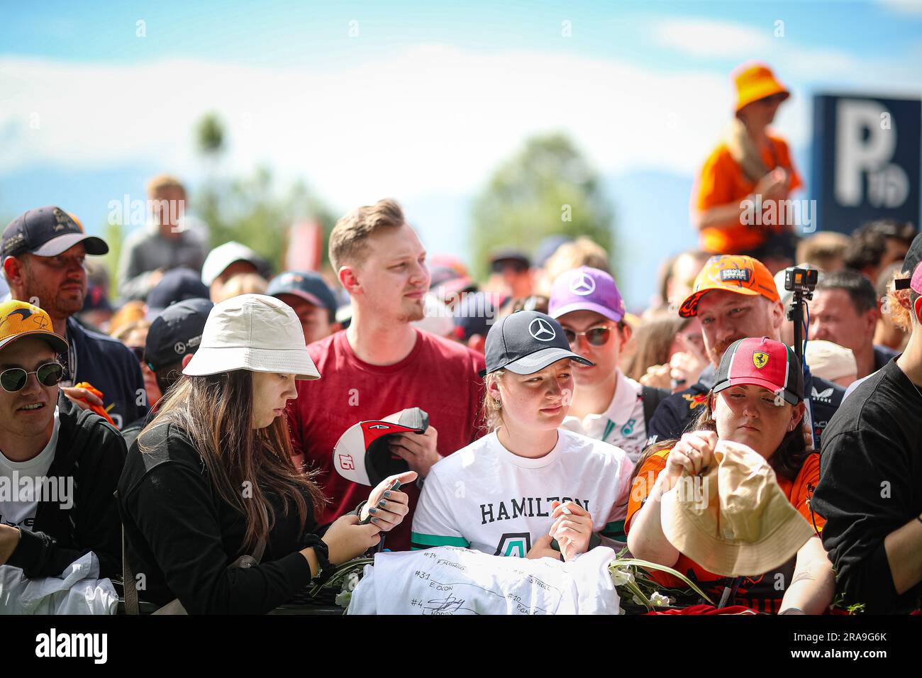 Public/Tifosi/Fan/Grandstand during the Austrian GP, Spielberg 29 June ...