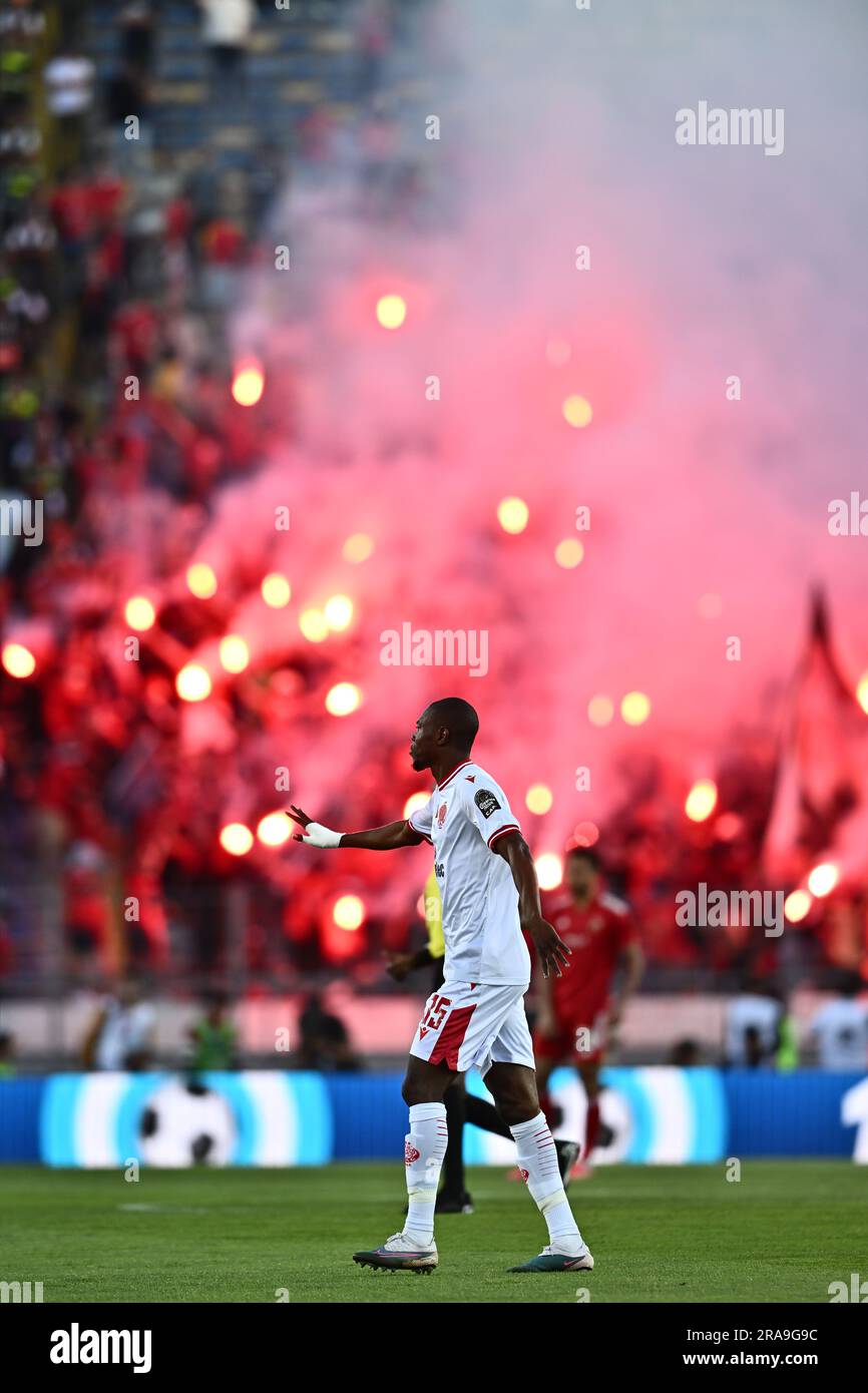 CASABLANCA, MOROCCO - JUNE 11: Aliou Dieng of Al Ahly SC during the CAF ...
