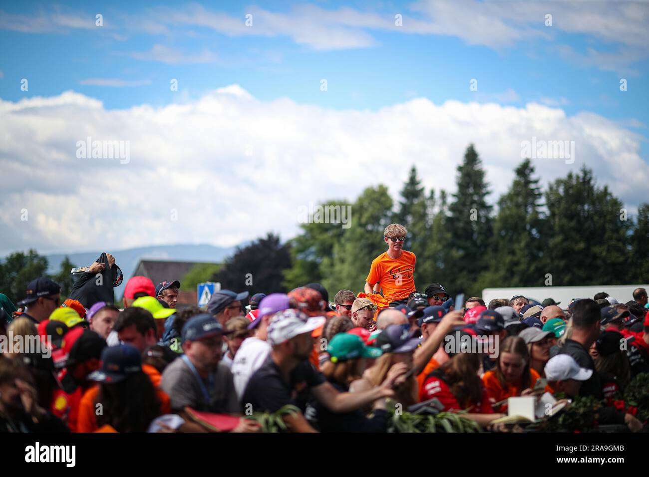 Public/Tifosi/Fan/Grandstand during the Austrian GP, Spielberg 29 June ...