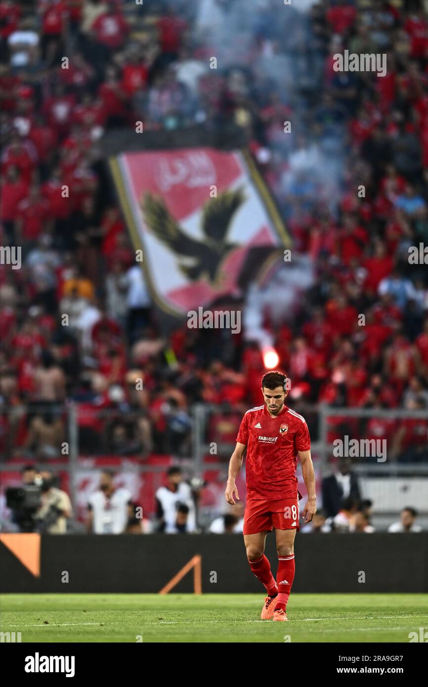 CASABLANCA, MOROCCO - JUNE 11: Hamdy Fathy of Al Ahly SC during the CAF ...