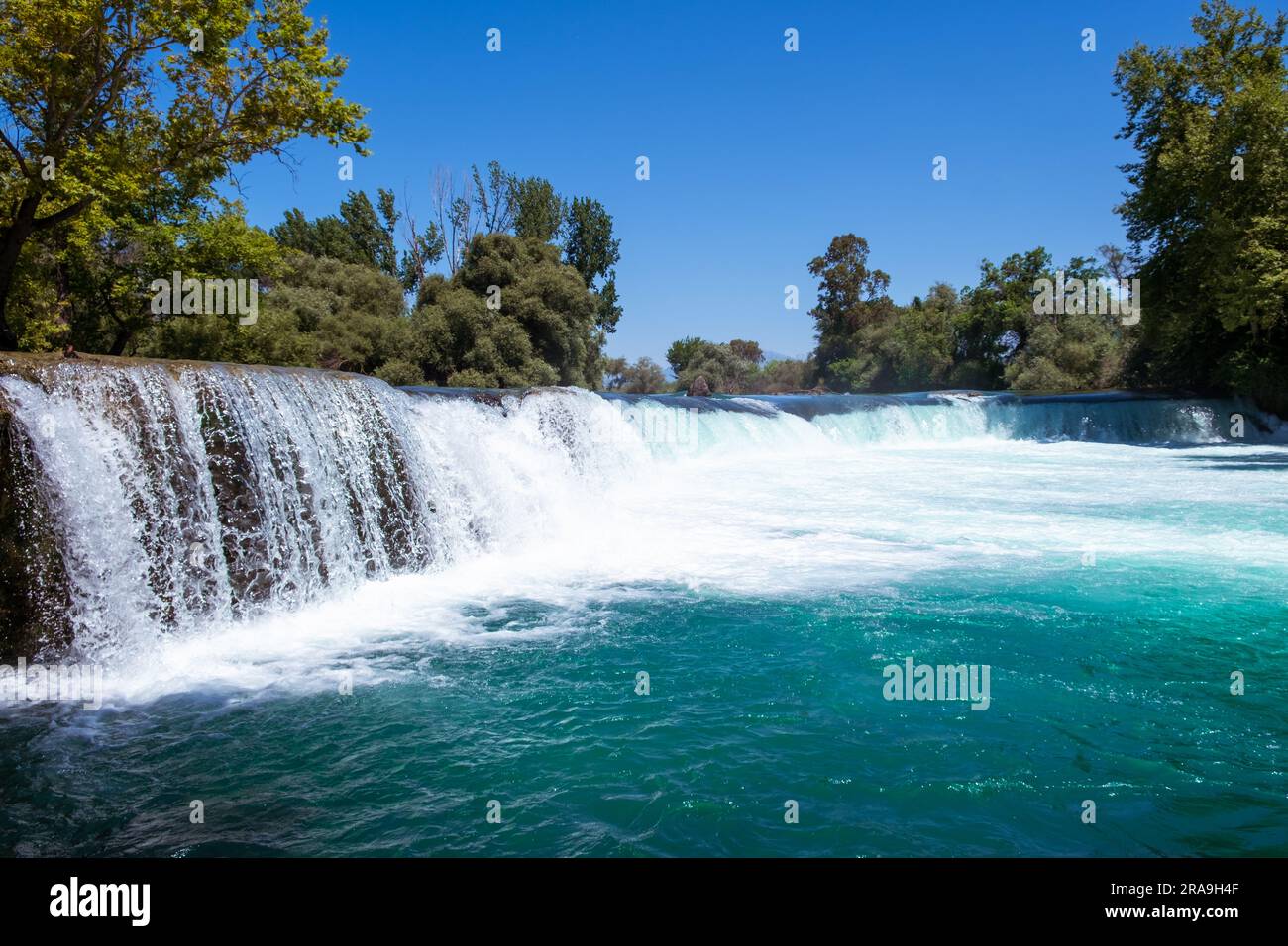 Manavgat waterfall Manavgat River is near the city of Side Stock Photo ...