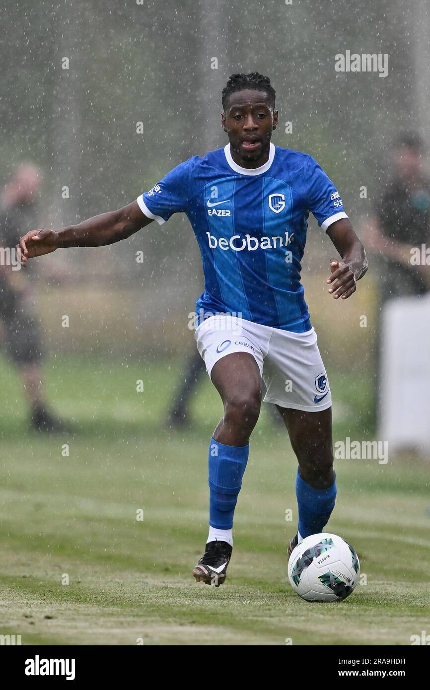 Genk, Belgium. 01st July, 2023. Genk's Joris Kayembe pictured in action ...