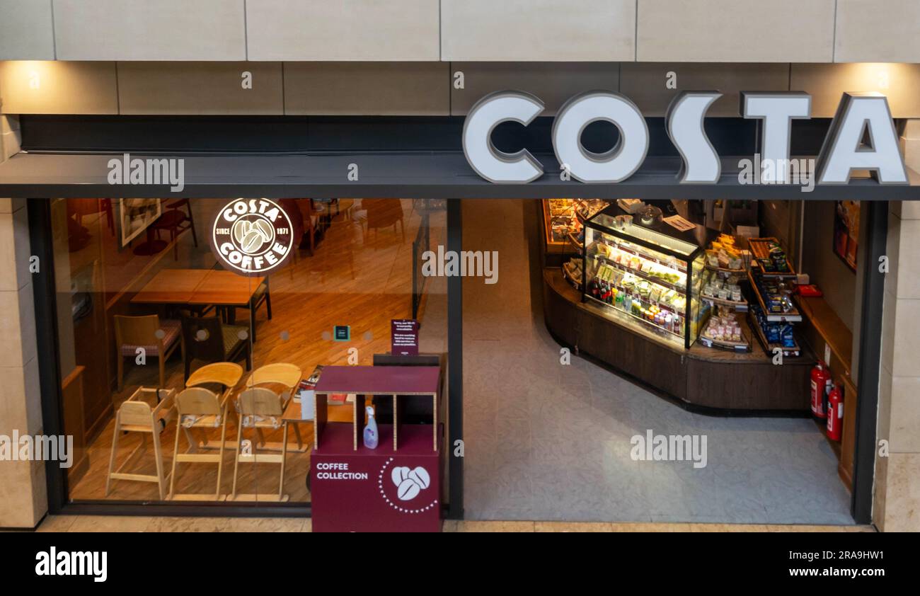 Costa coffee and snacks in Metquarter in Liverpool Stock Photo - Alamy