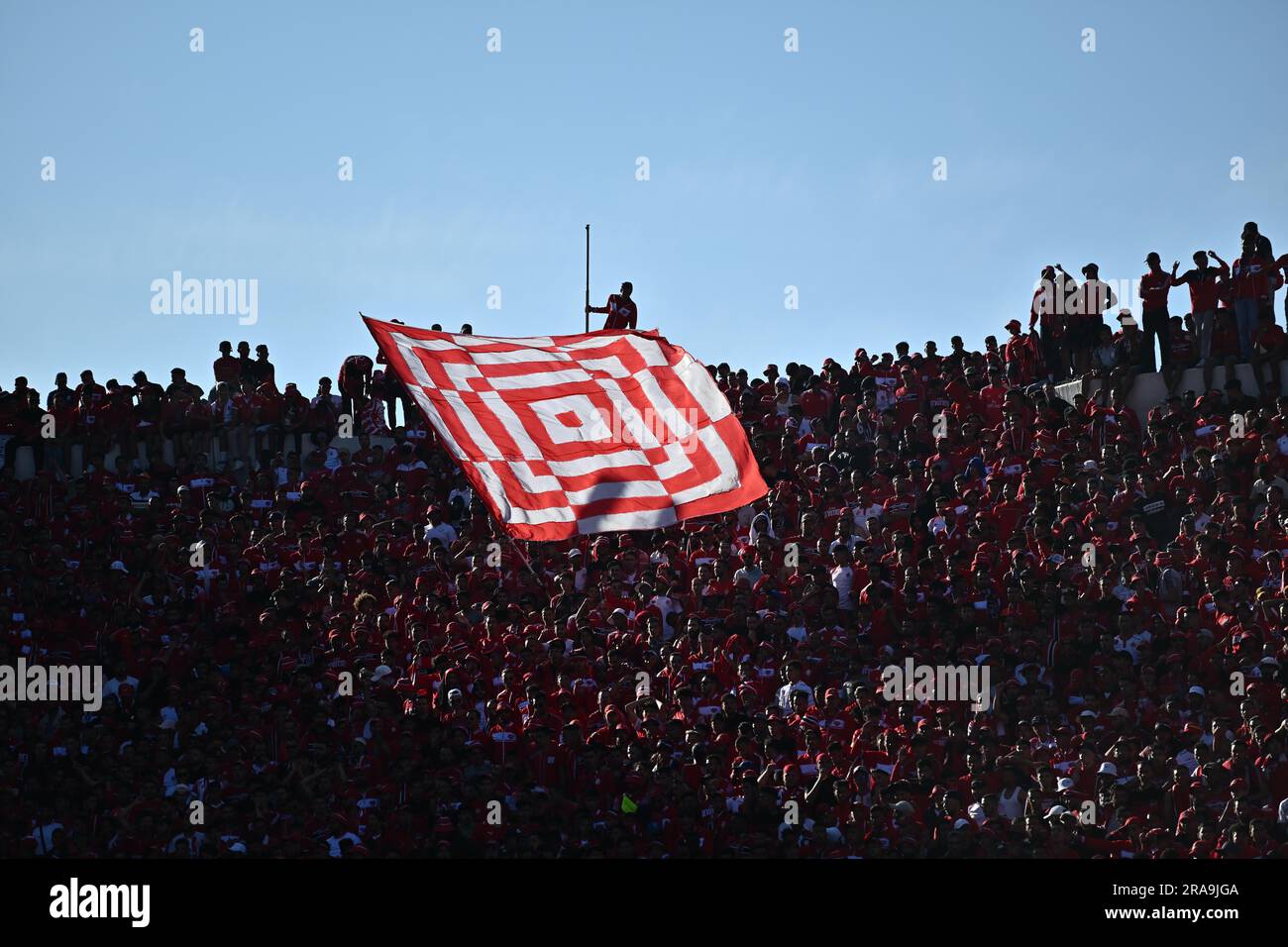 CASABLANCA, MOROCCO - JUNE 11: Funs of Wydad AC during the CAF ...