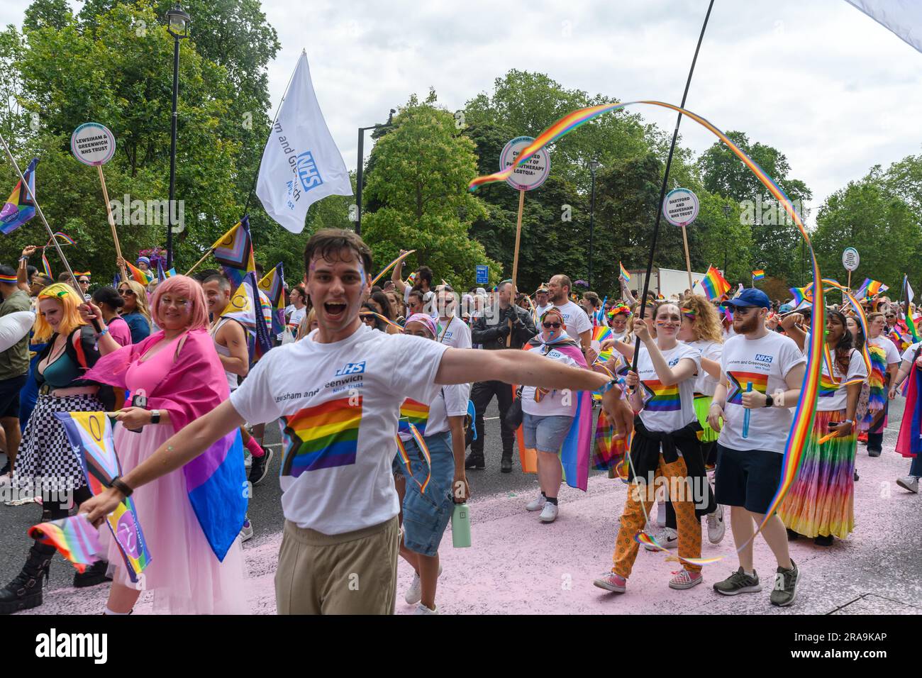 London, UK, 1st July 2023, Pride in London Parade had 35,000 people ...