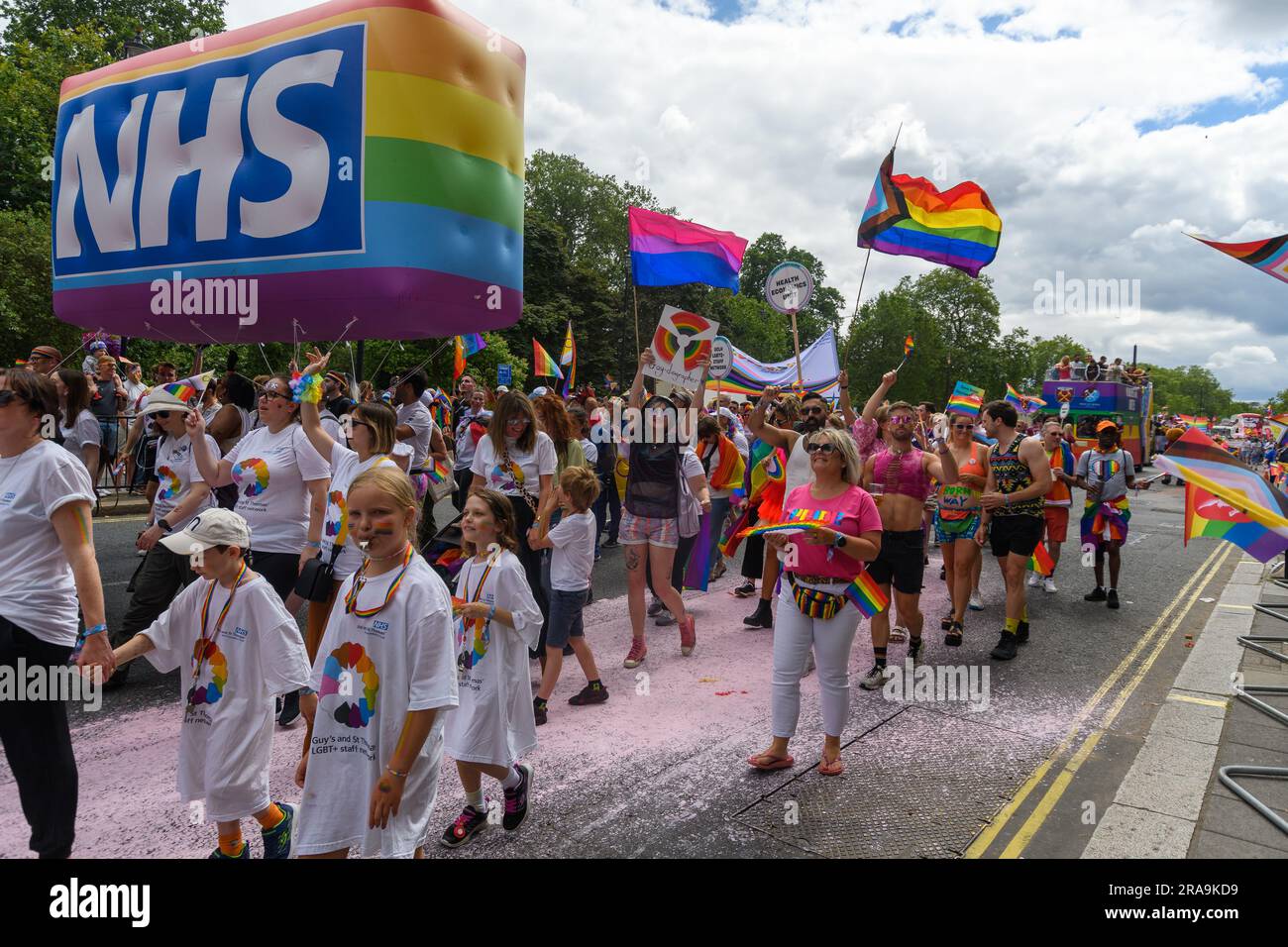 London, UK, 1st July 2023, Pride in London Parade had 35,000 people ...
