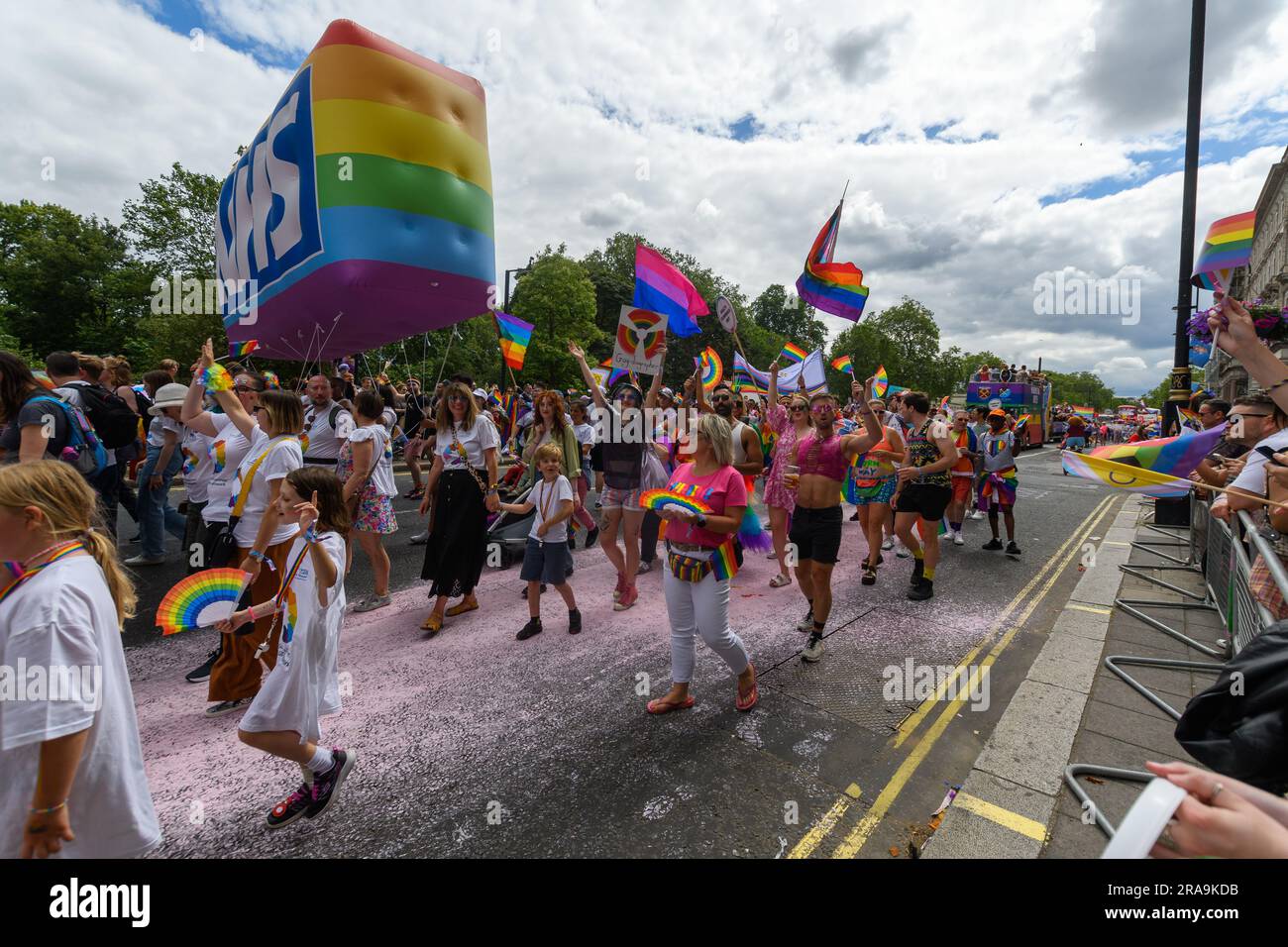 London, UK, 1st July 2023, Pride in London Parade had 35,000 people ...