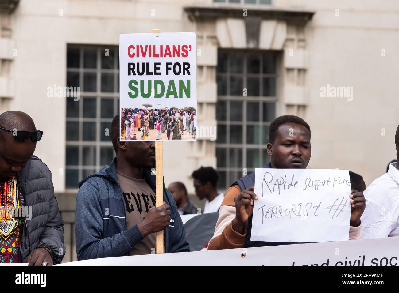 Protest denouncing alleged genocide in Darfur and all human rights ...