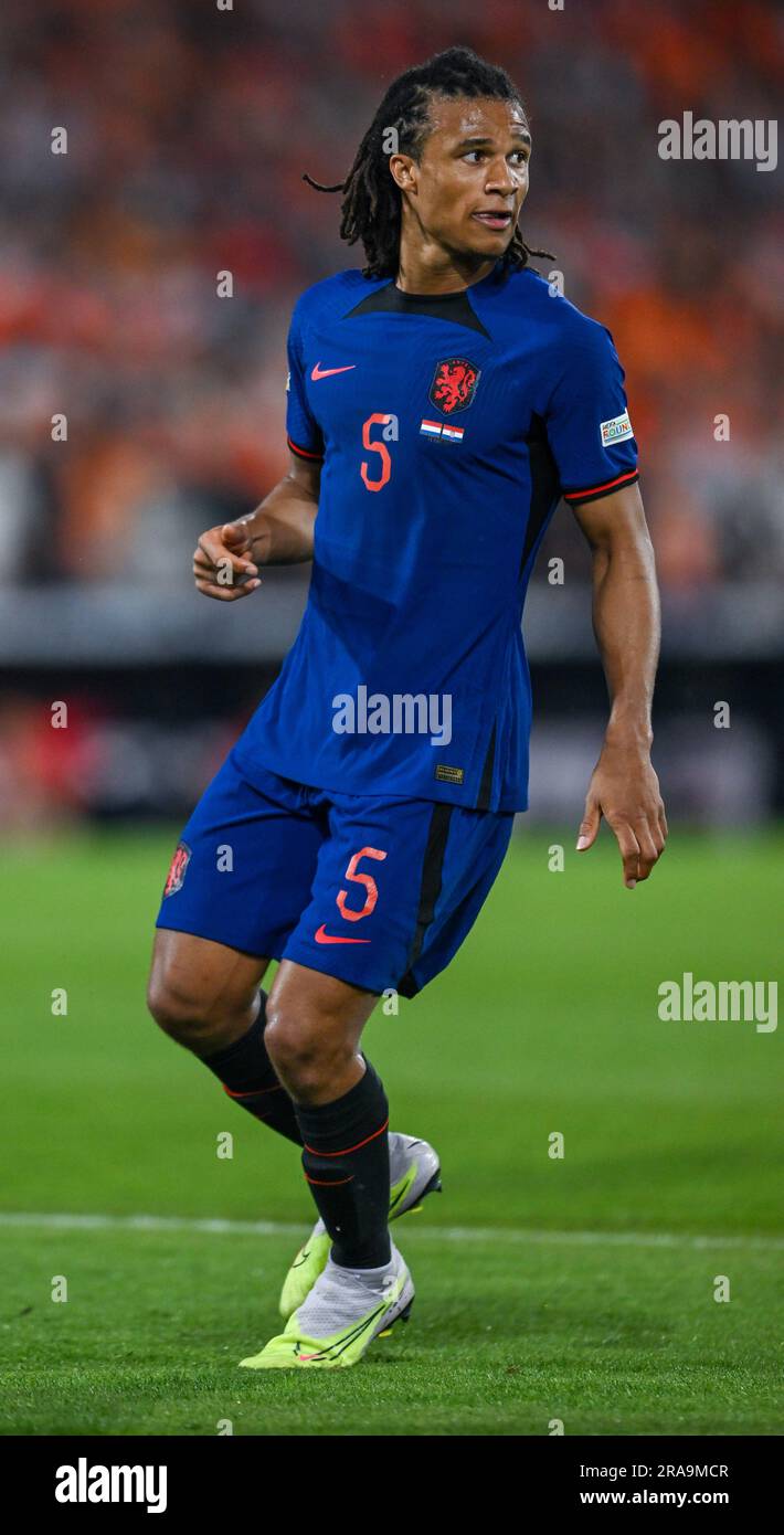 ROTTERDAM, NETHERLANDS - JUNE 14: Nathan Ake of Netherlands during the ...