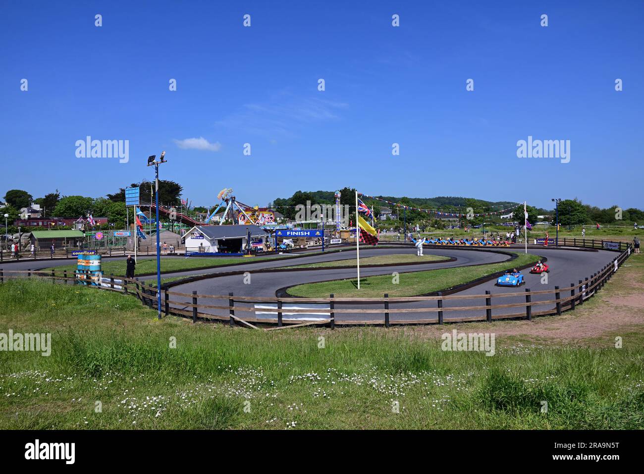 Blue go kart hi-res stock photography and images - Alamy