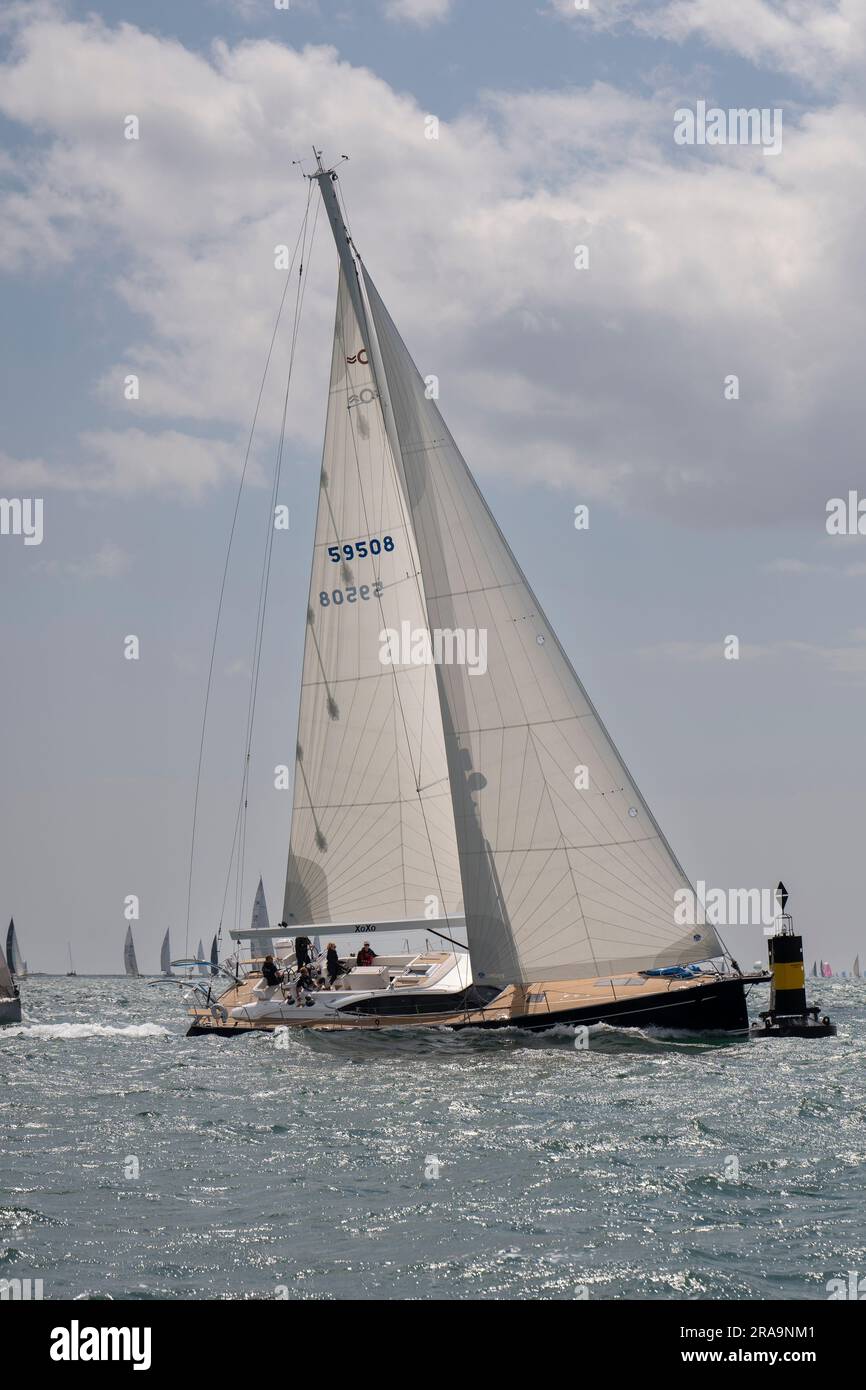 Sailing boat race buoy hi-res stock photography and images - Alamy