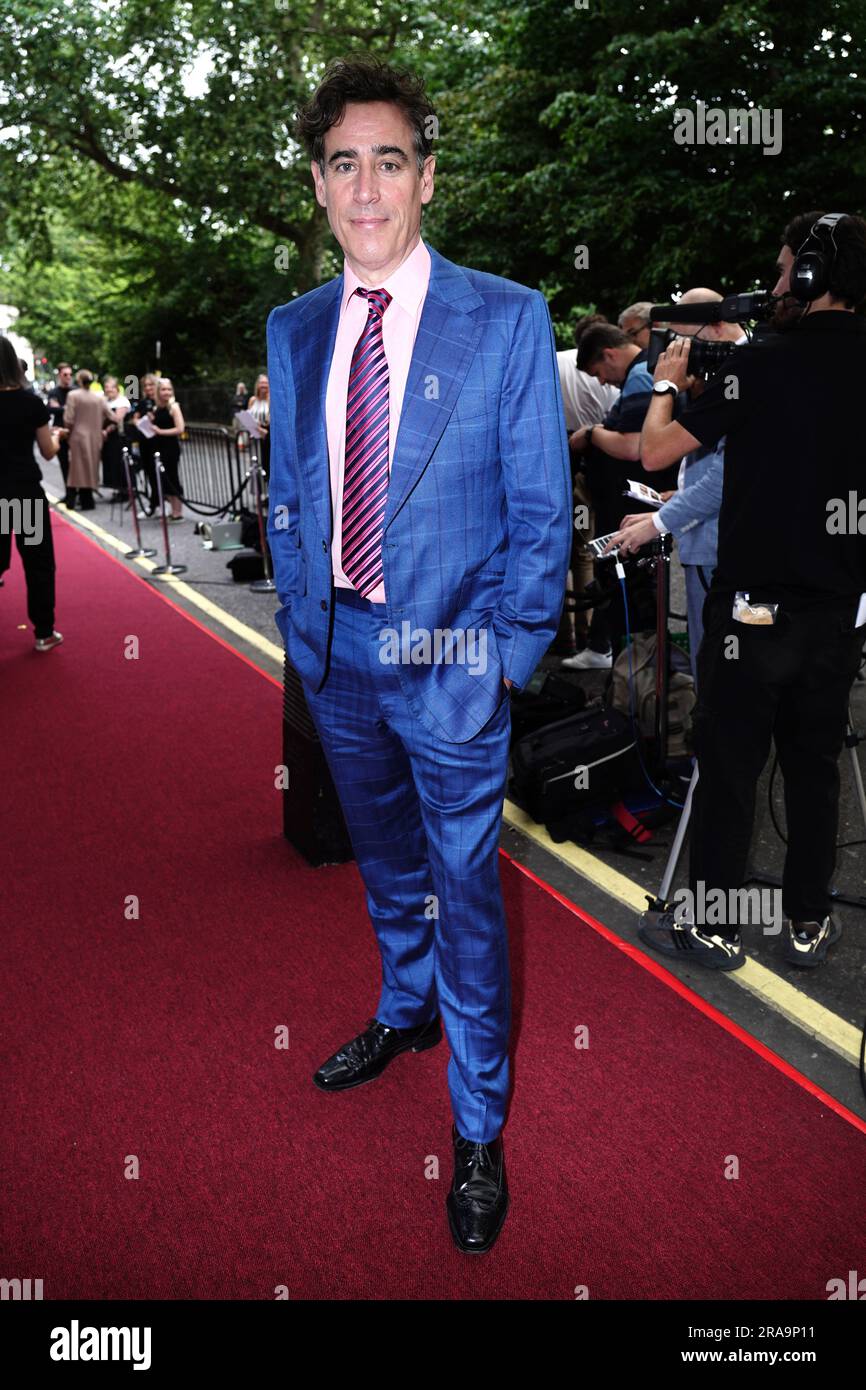 Stephen Mangan arriving for the South Bank Sky Arts Awards at The Savoy ...