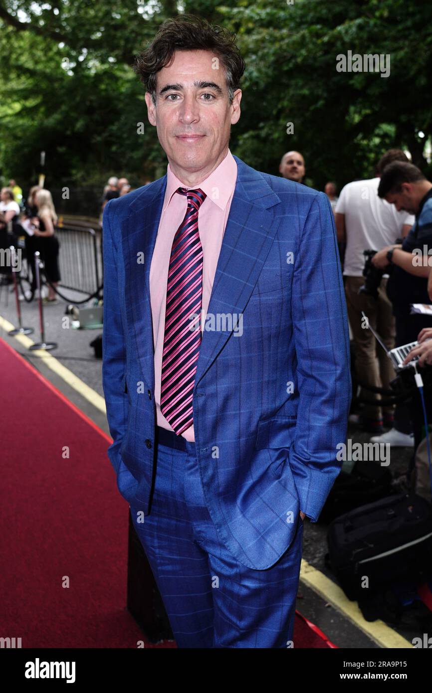 Stephen Mangan arriving for the South Bank Sky Arts Awards at The Savoy ...