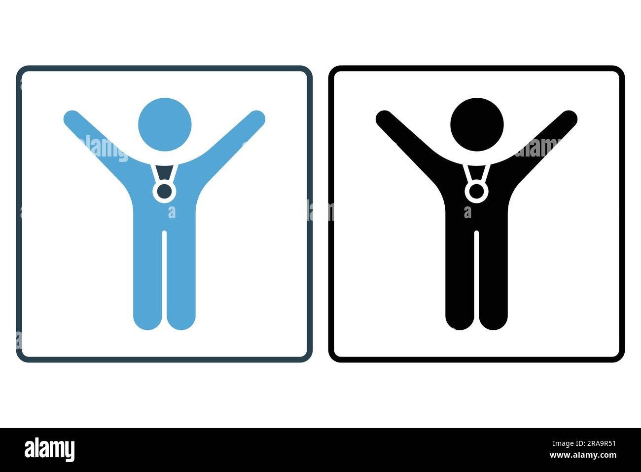 Wearing medal medals Stock Vector Images - Alamy