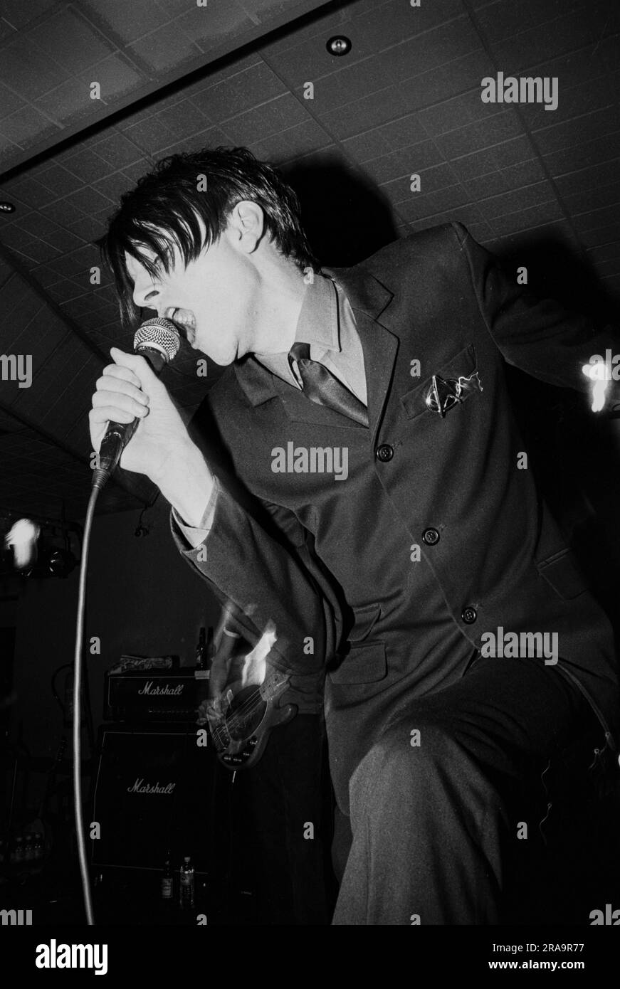 MENSWEAR, FIRST UK TOUR, 1995: Johnny Dean of the Britpop band Menswear ...