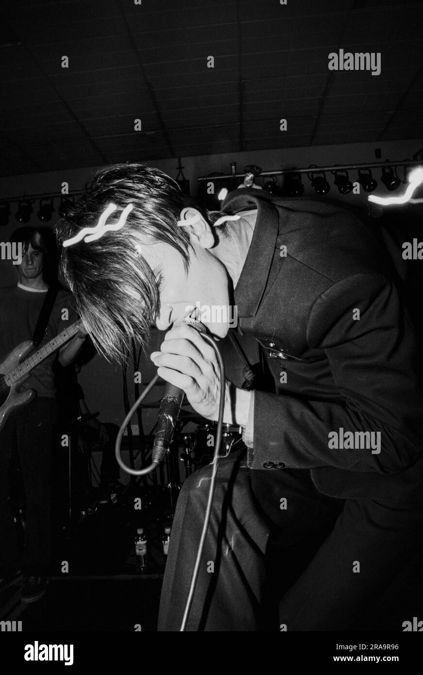 MENSWEAR, FIRST UK TOUR, 1995: Johnny Dean of the Britpop band Menswear ...