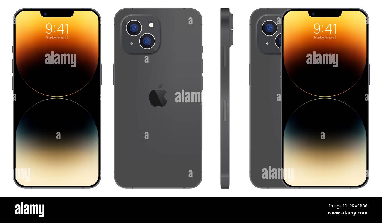 Apple iPhone 14. Smart phone. Available in black color. New iPhone 14 ...